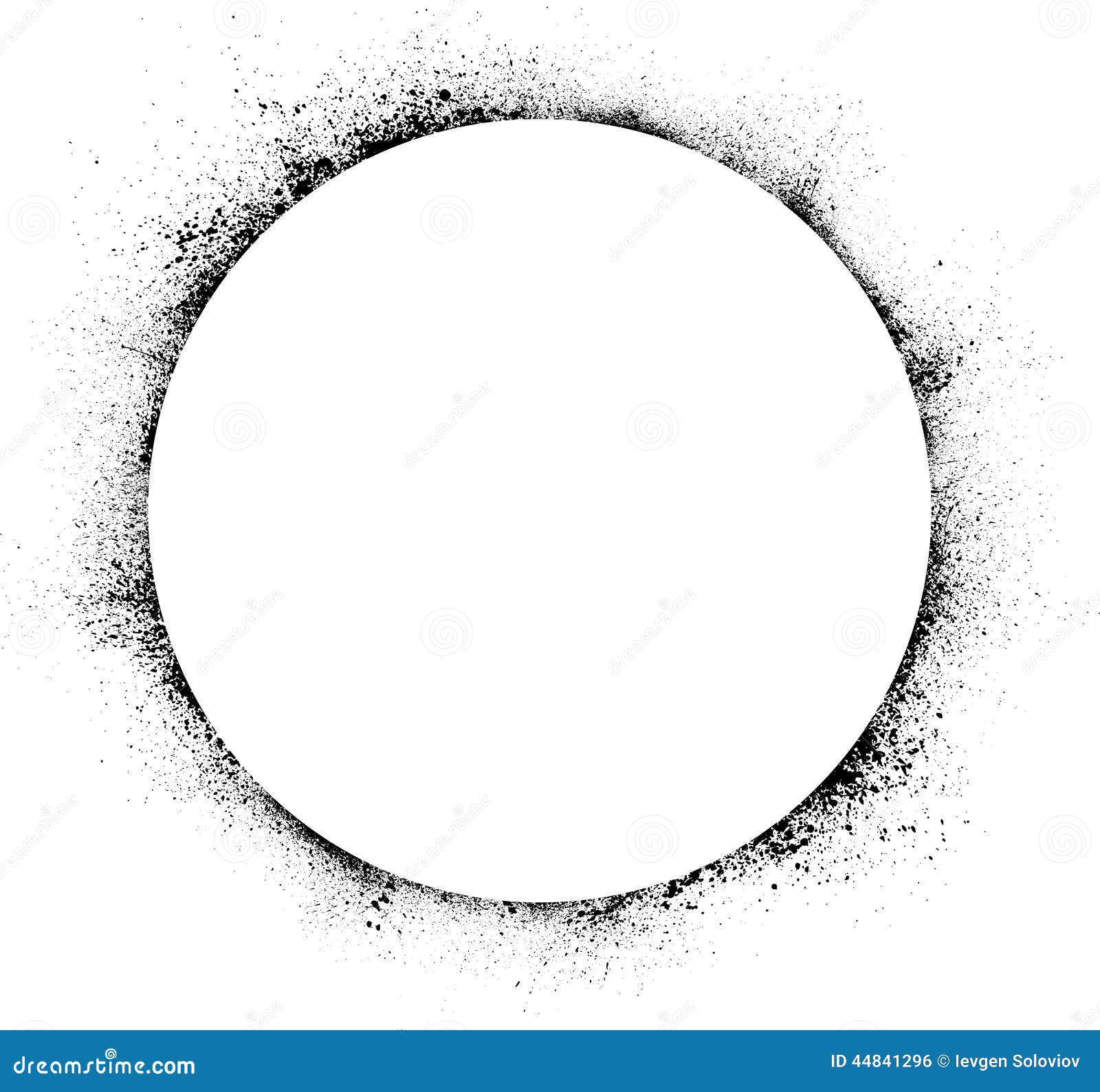Circle Ink Blots Background Stock Vector - Illustration of paint, frame ...