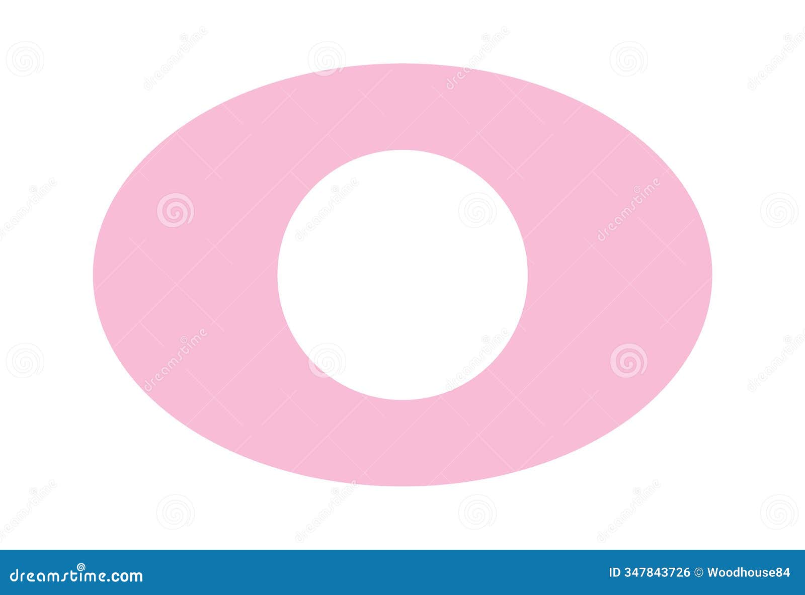 Circle Inside Oval Frame Geometry Stock Illustration - Illustration of ...