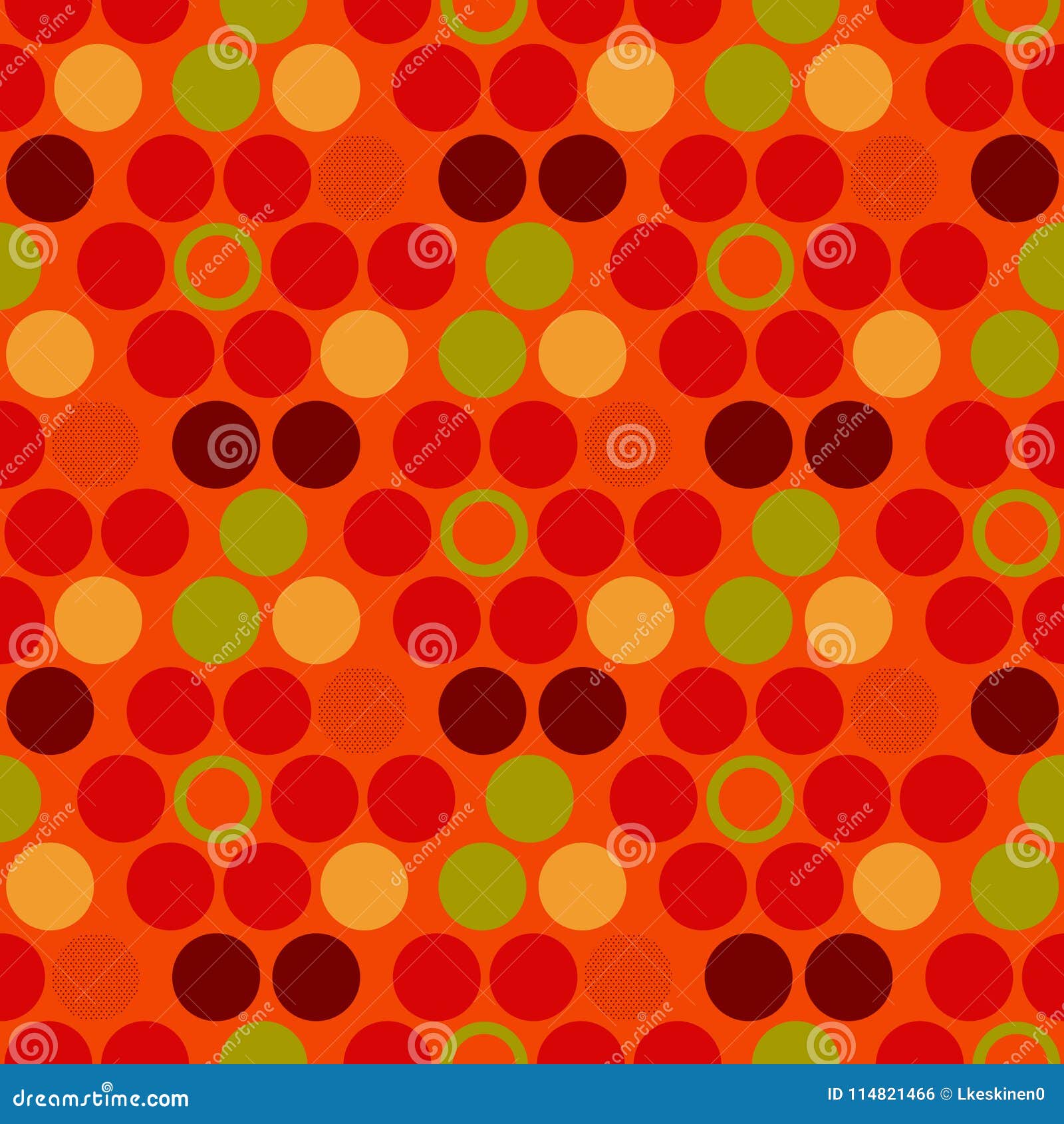 Circle Irregular Geometric Seamless Pattern Stock Vector - Illustration ...