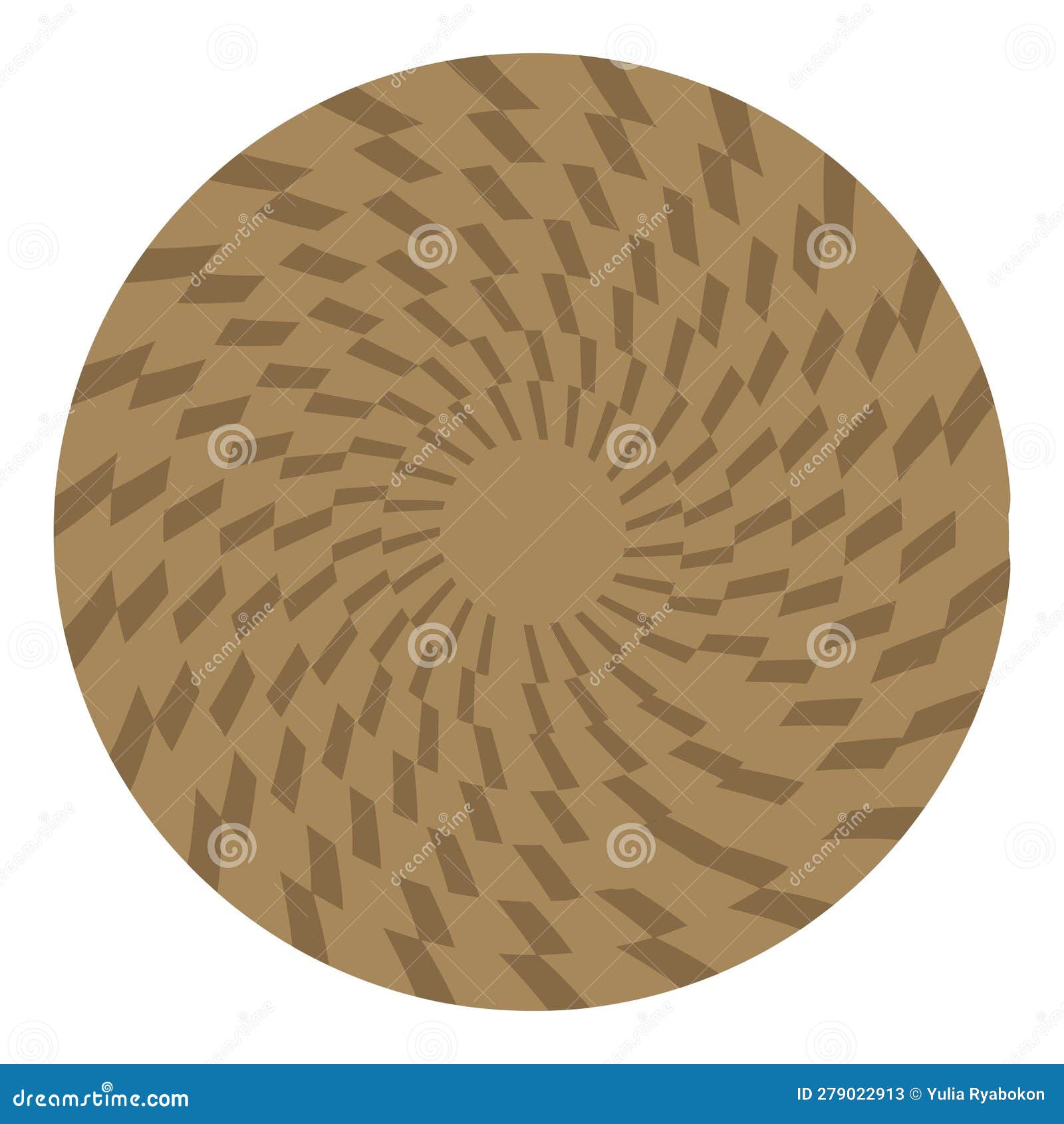Circle Jute Icon Cartoon Vector. Rope Knote Stock Vector - Illustration ...