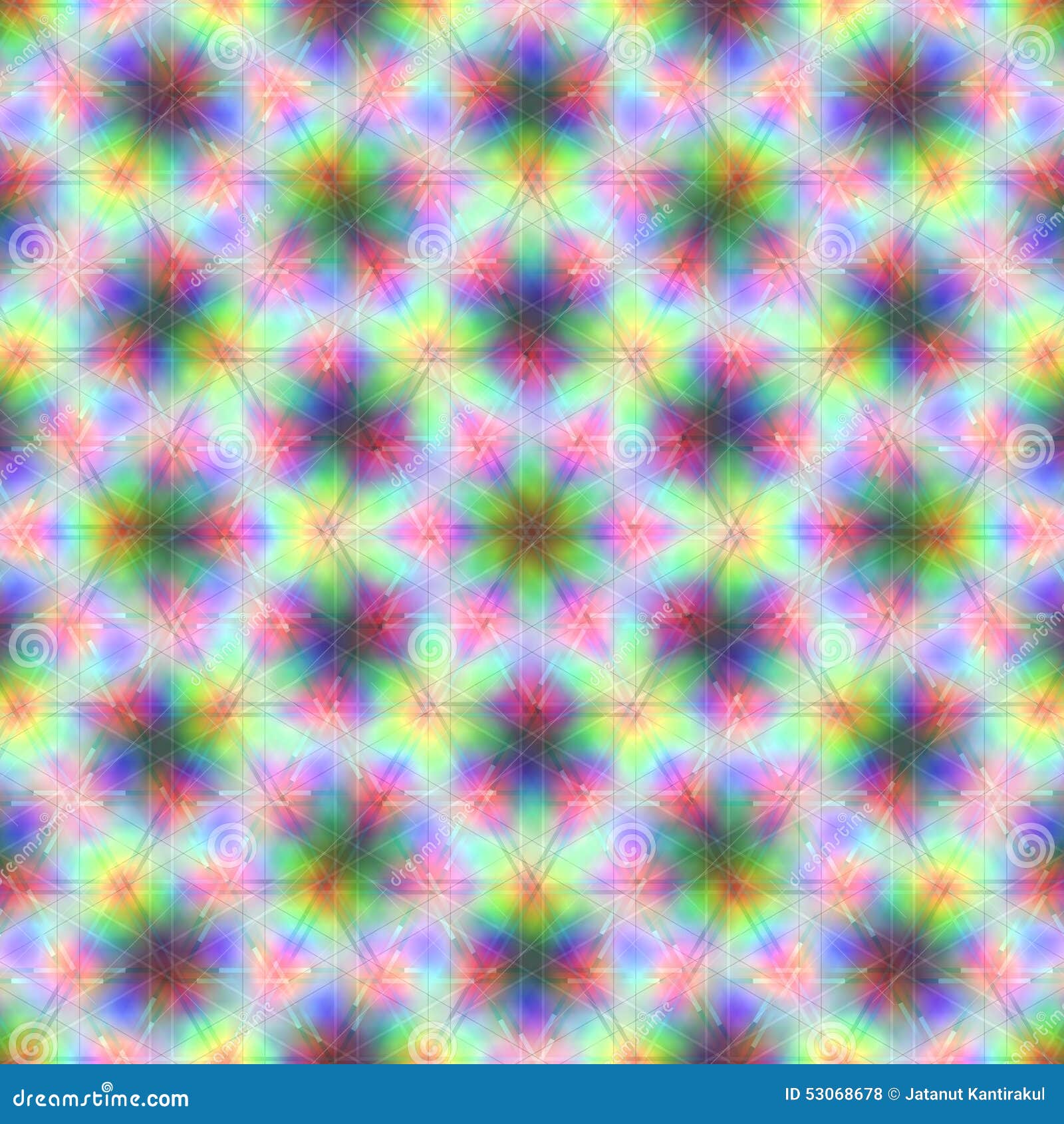 Circle Kaleidoscopic Synthetic Art Background, Complex Geometry Stock ...