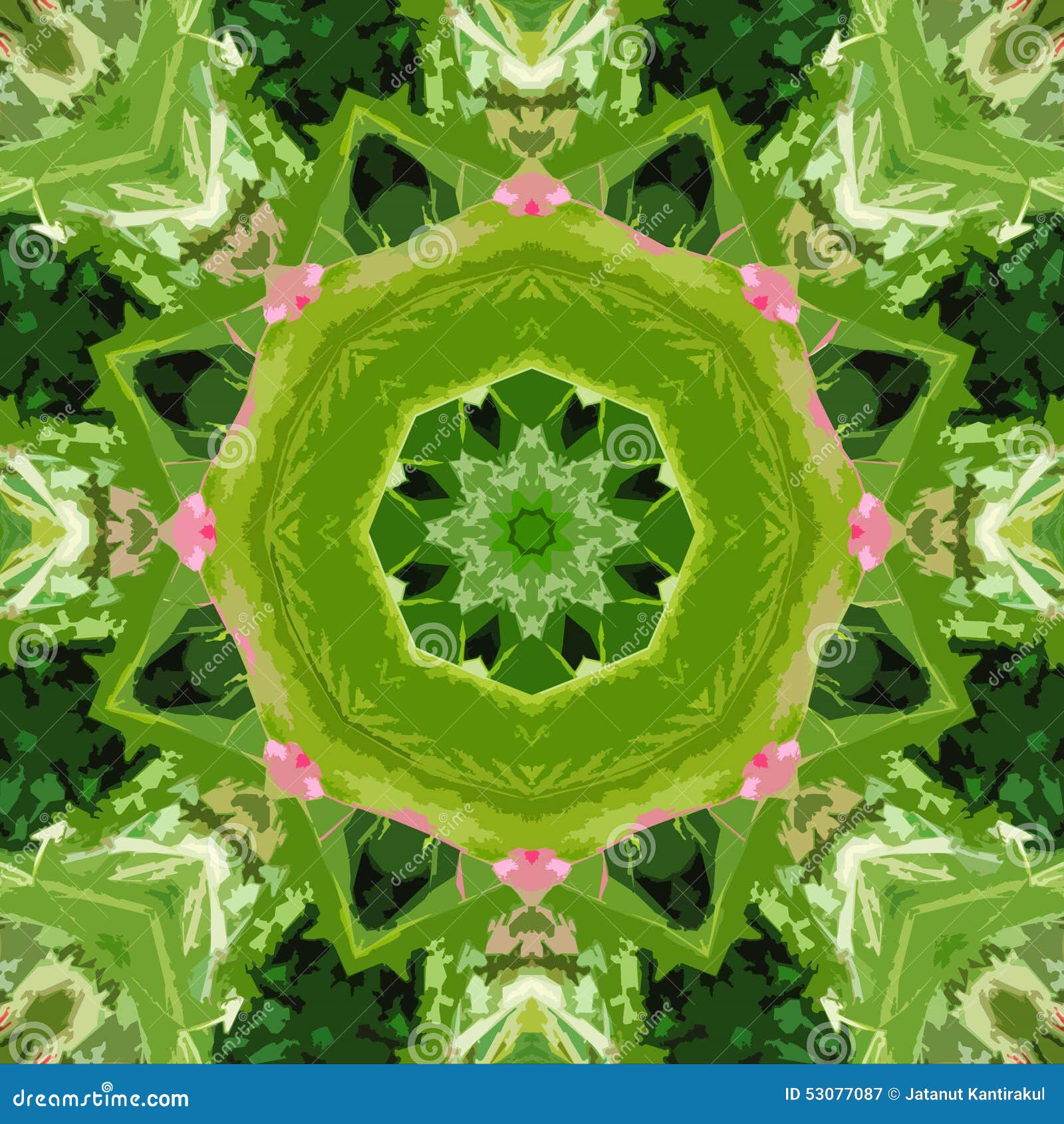 Circle Kaleidoscopic Synthetic Art Background, Complex Geometry Stock ...