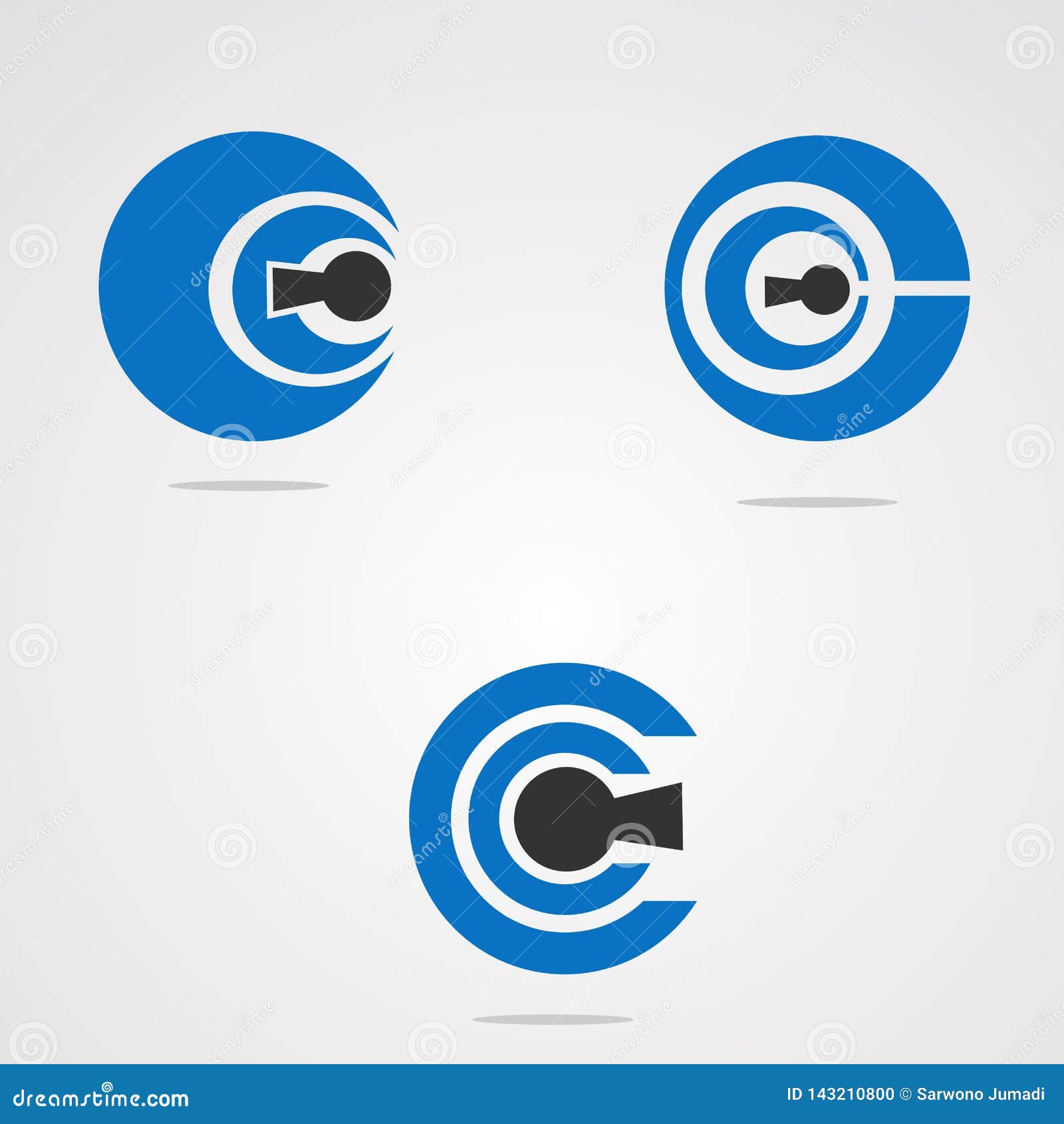Circle Key Set with Secure Concept Logo Vector Concept ,element, Icon ...