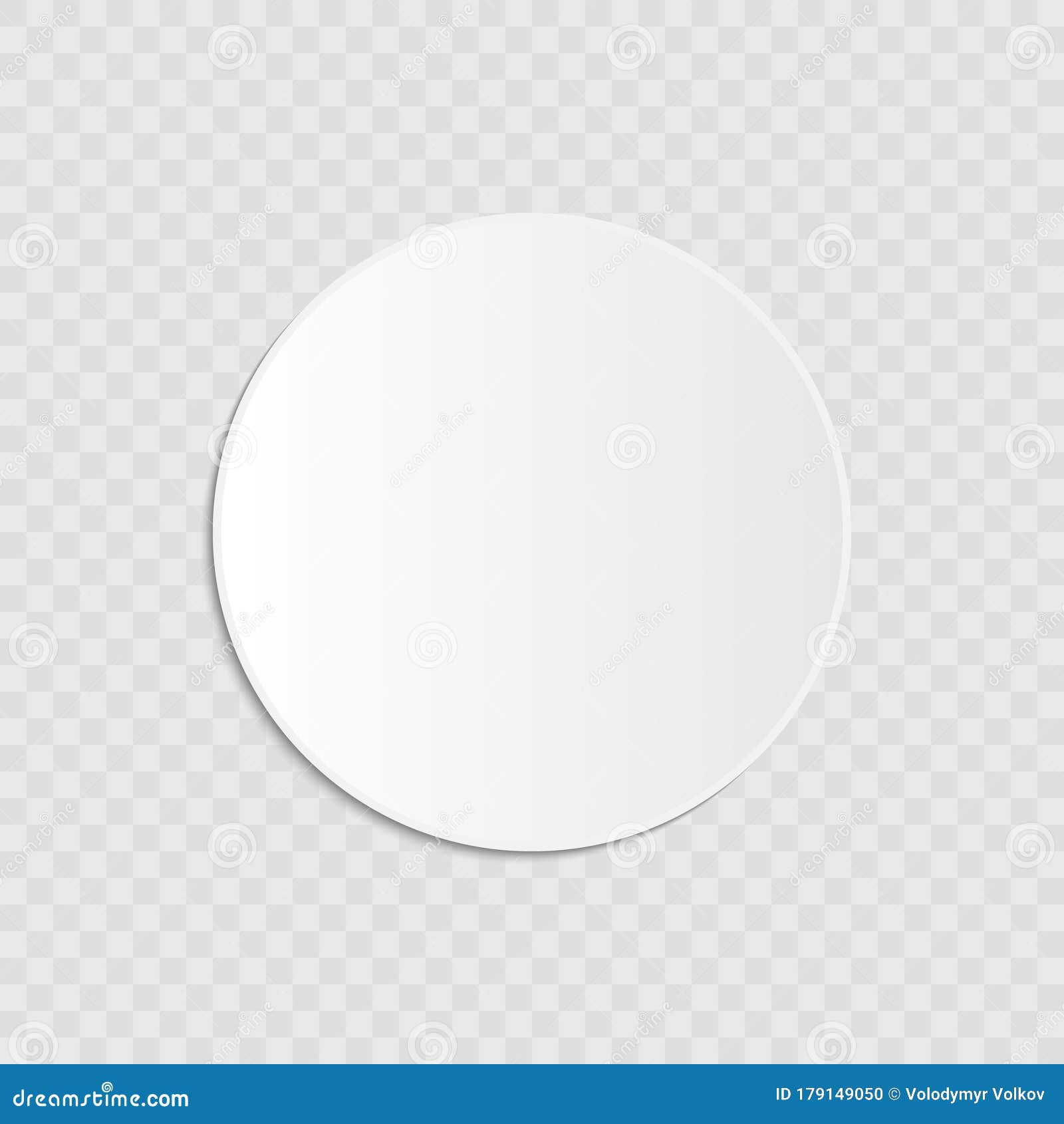 Circle Label Blank Sticker stock vector. Illustration of element ...