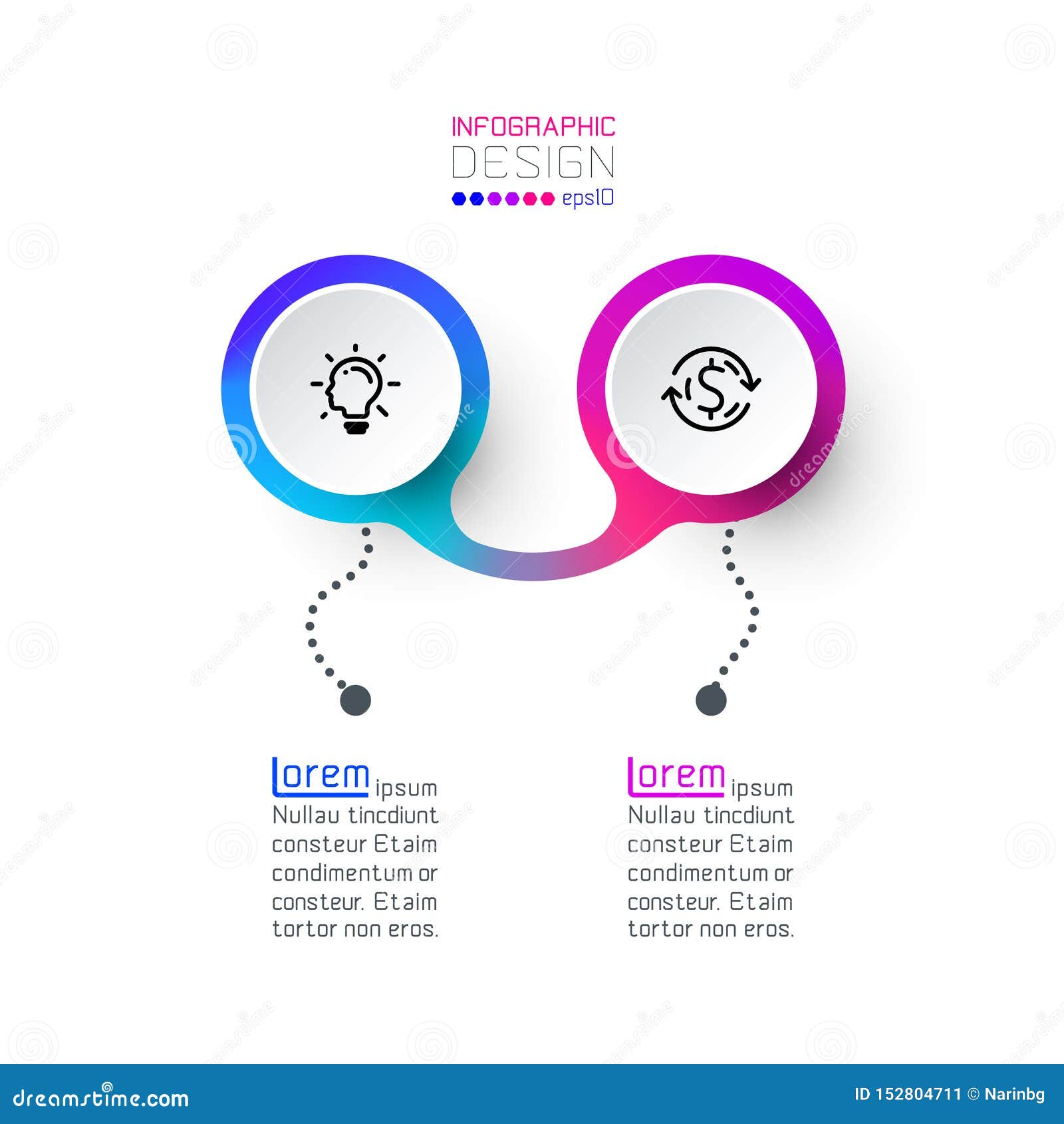 Circle Label Infographic Vector Art Stock Vector - Illustration of ...