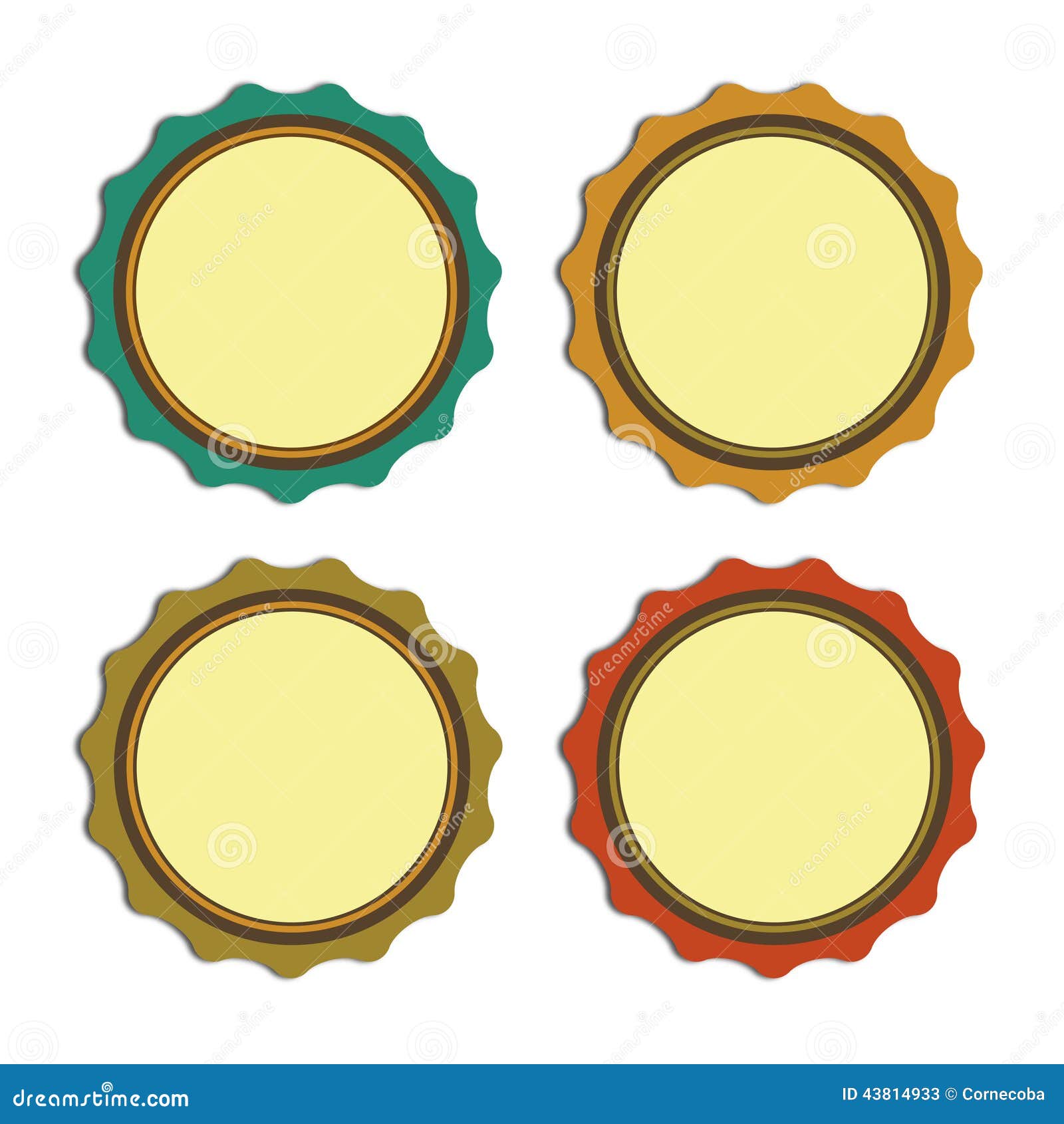 Circle Label Vintage, Promotions or Qualities Stock Vector ...