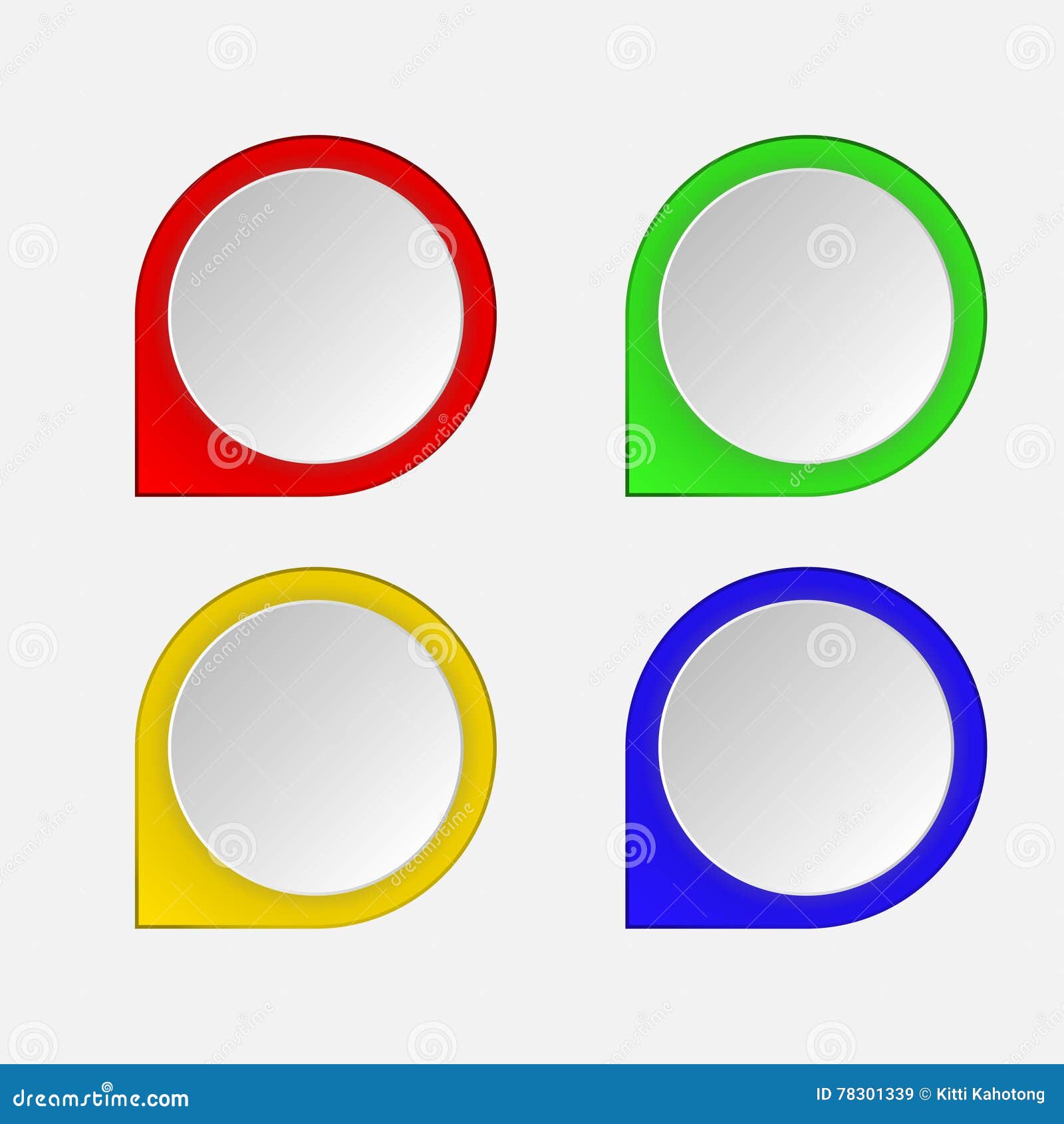 Circle Labels - Tags - Stickers Set Stock Vector - Illustration of ...