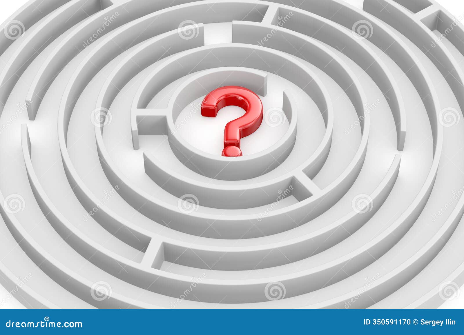Labyrinth And Question Mark Cartoon Vector | CartoonDealer.com #184222457
