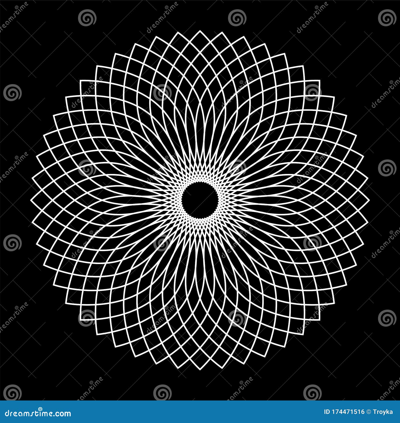 Circle Lacy Pattern. Lattice Texture. Geometric Design Element Stock ...