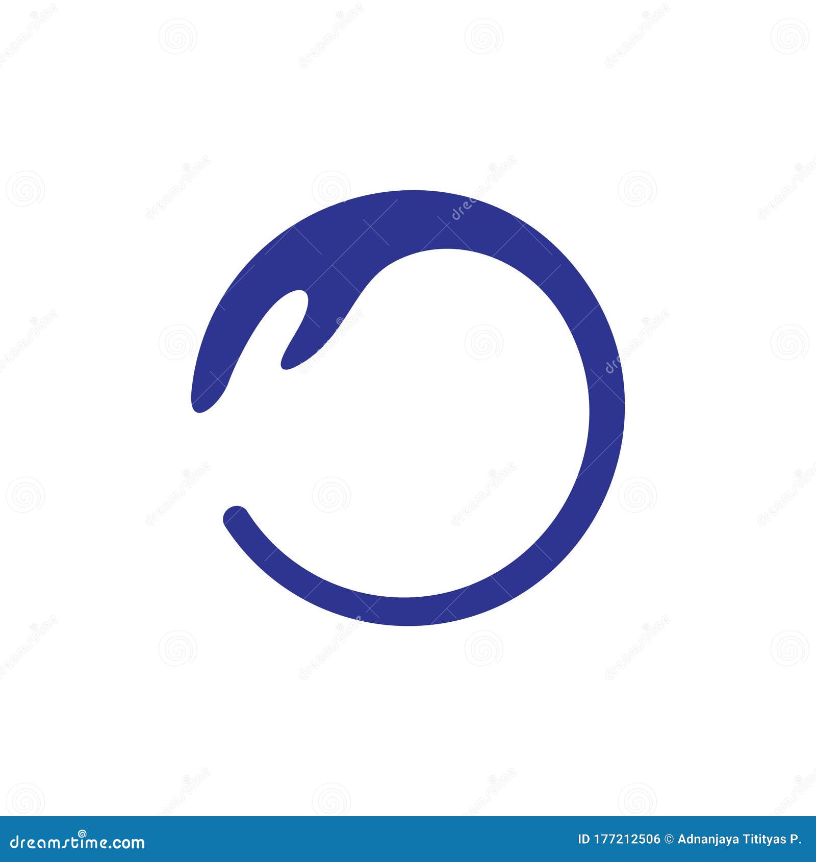 Circle Lay Hand Arrow Rotate Logo Vector Stock Vector - Illustration of ...