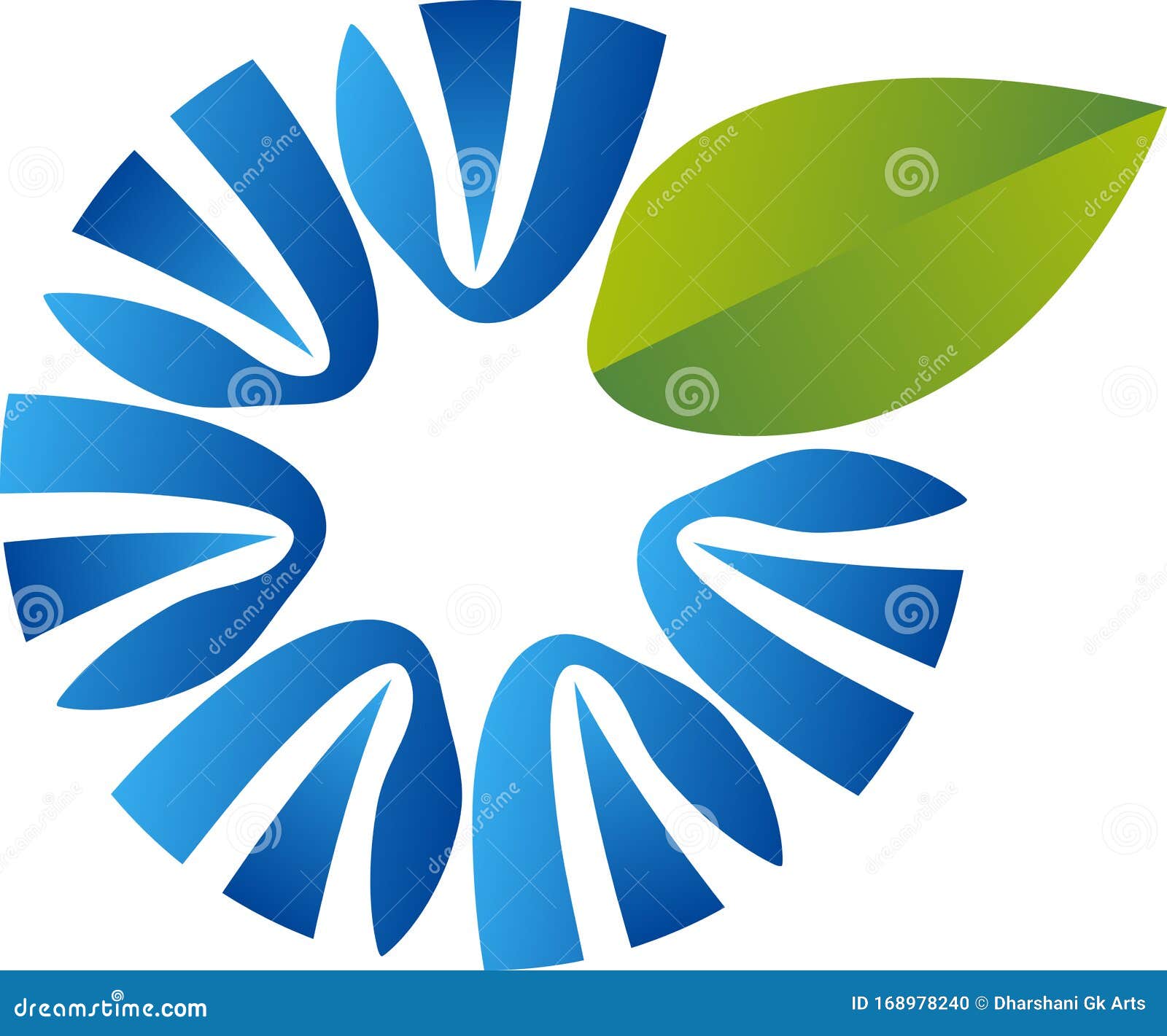 Circle leaf logo stock vector. Illustration of decoration - 168978240