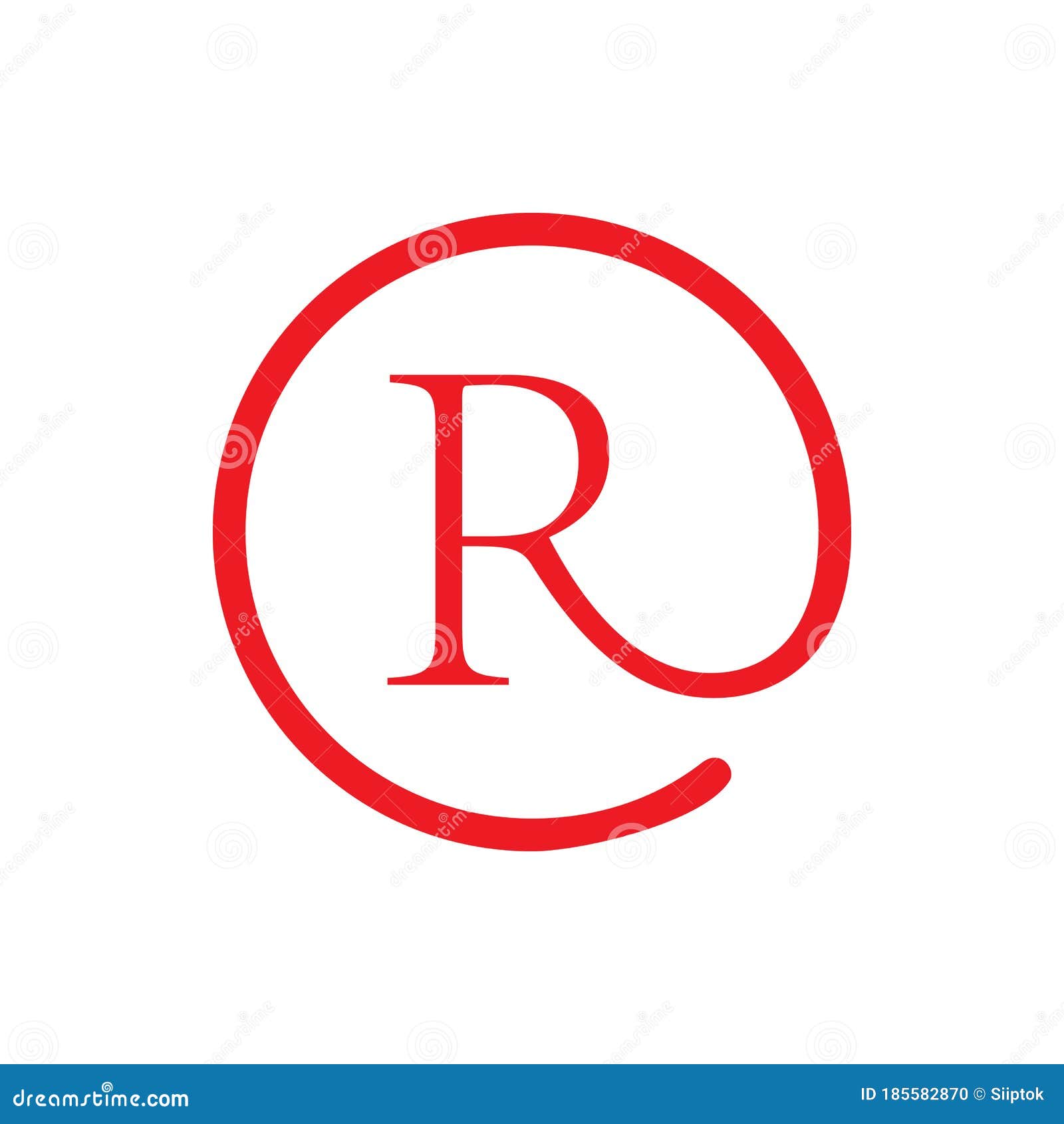 Circle lette r logo design stock illustration. Illustration of lette ...