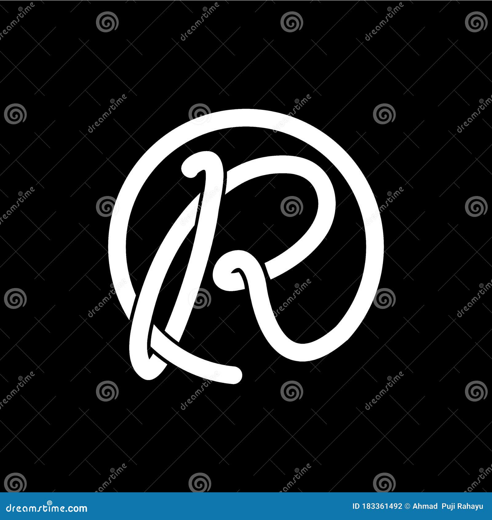 Circle Letter R Logo Design Stock Vector - Illustration of brand ...