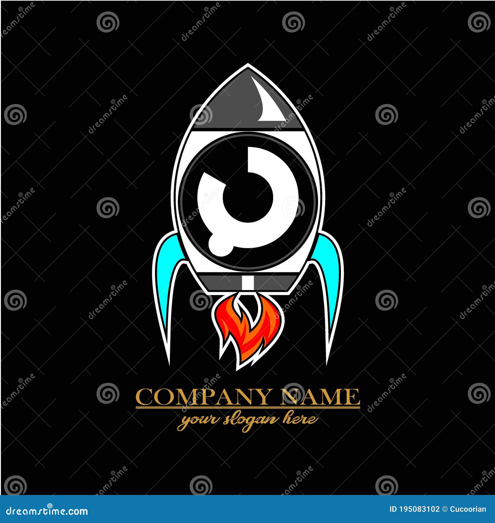 Y Circle Initials with a Simple Minimalist Rocket Logo Inspiration ...