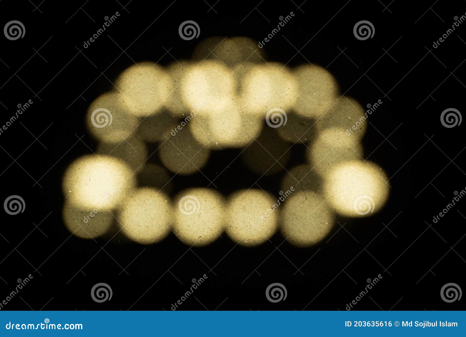 Circle Lighting Effect and Reflects on the Wall Stock Photo - Image of ...