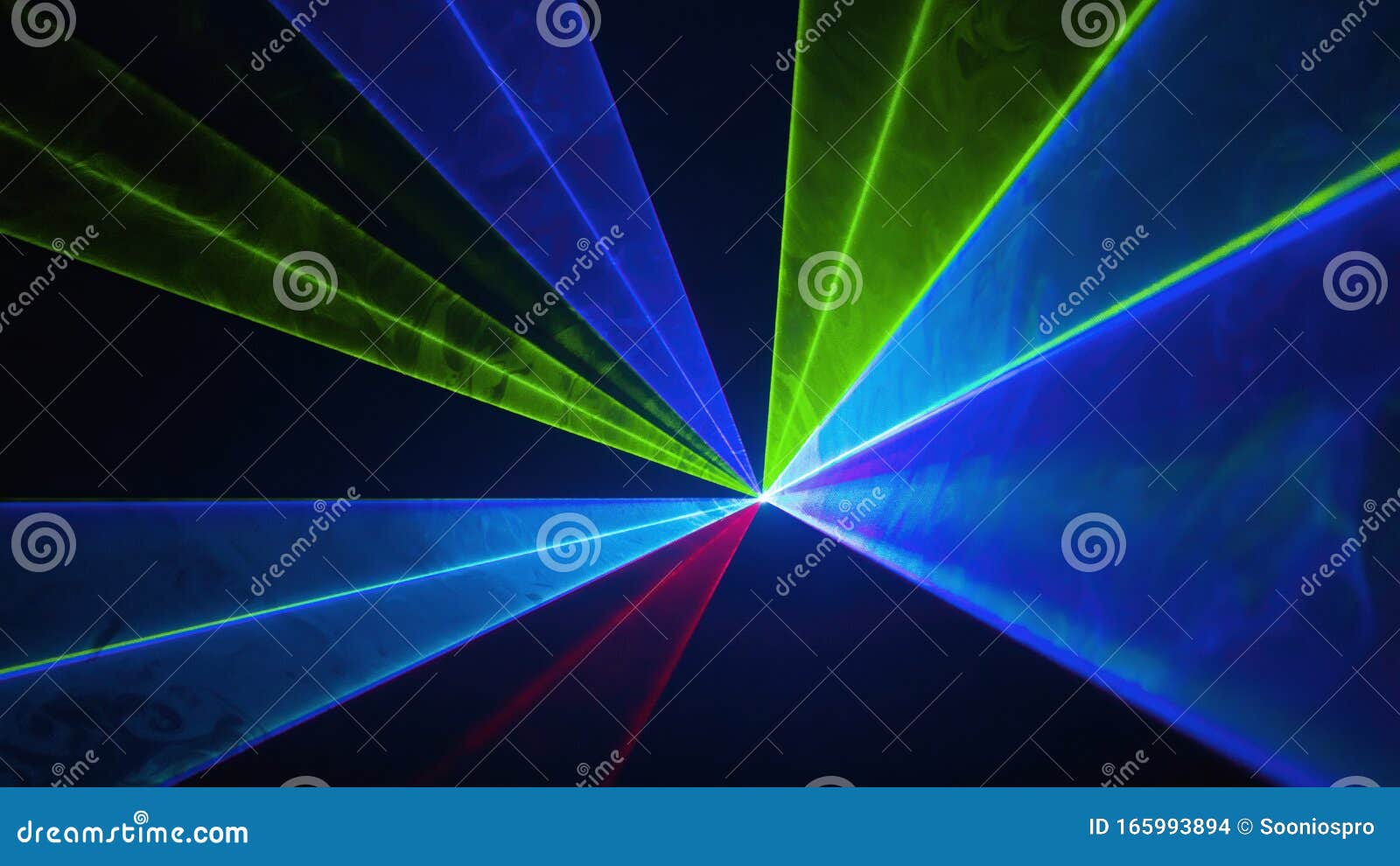 Circle of Lights Disco Laser. Various Colors Creating Rays of Light ...