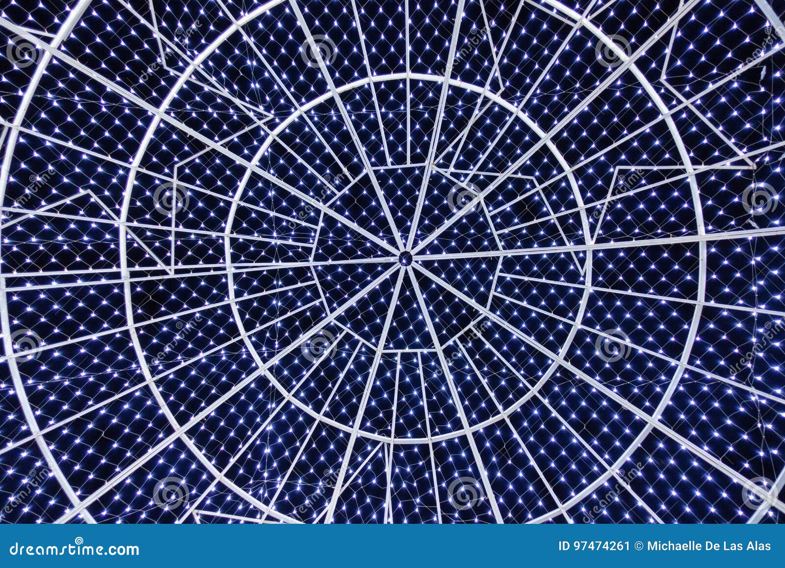 Circle Lights stock image. Image of shape, night, dark - 97474261