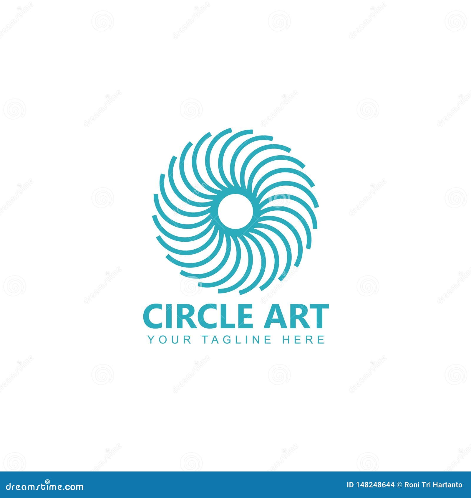 Circle Line Art Vector Design Inspiration Stock Illustration ...