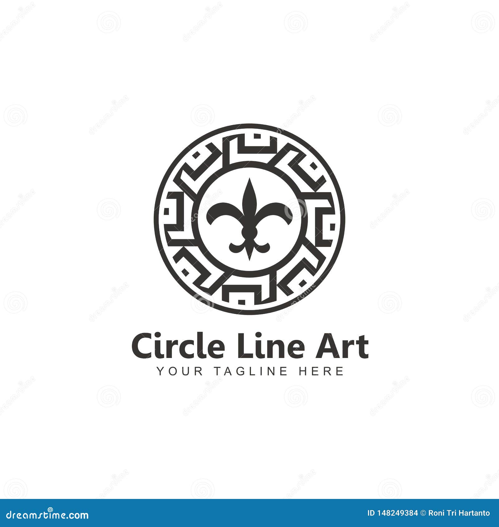 Circle Line Art Vector Design Inspiration Stock Illustration ...