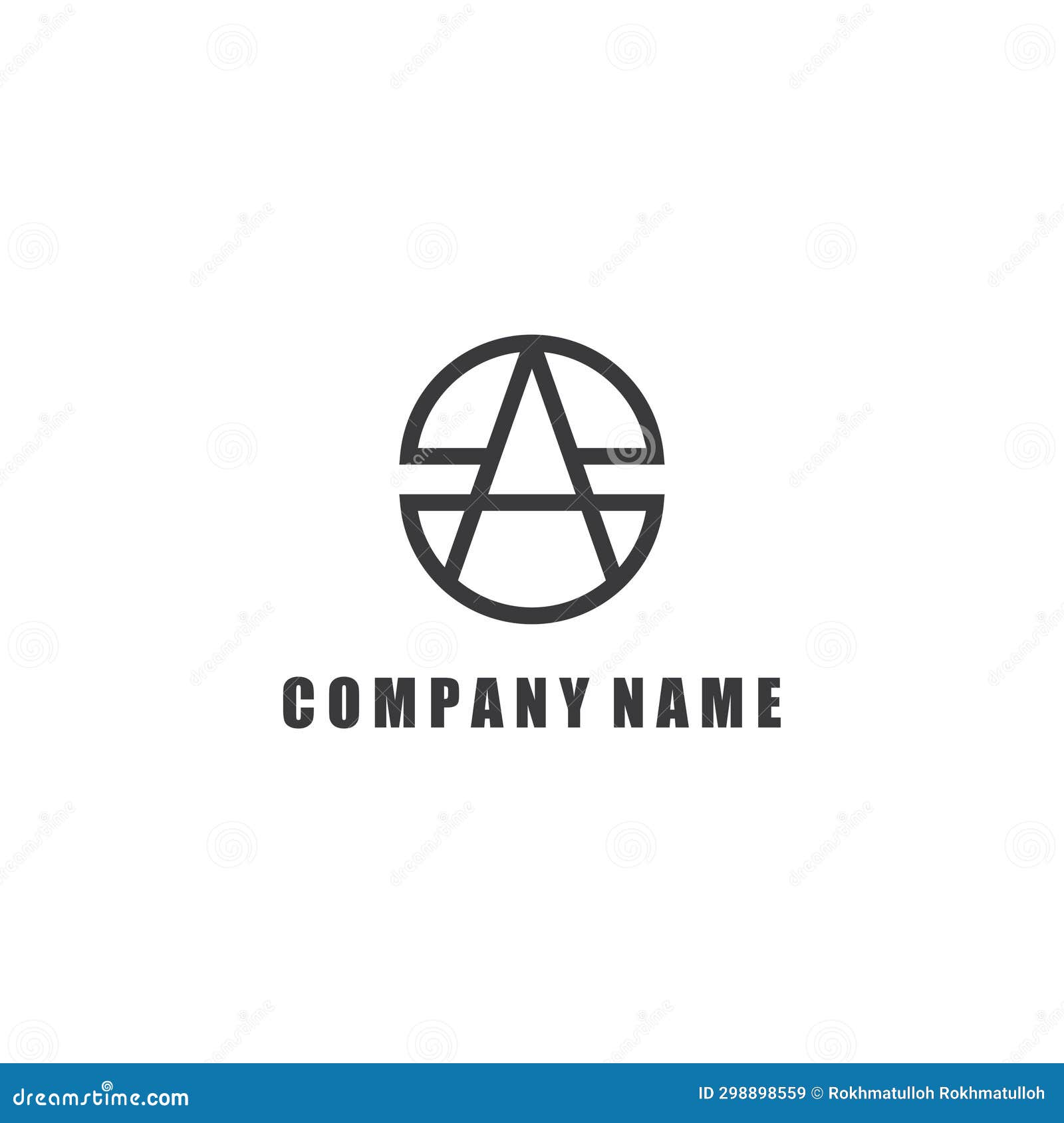 A Circle Line Logo Abstract Vector Company Design Stock Vector ...