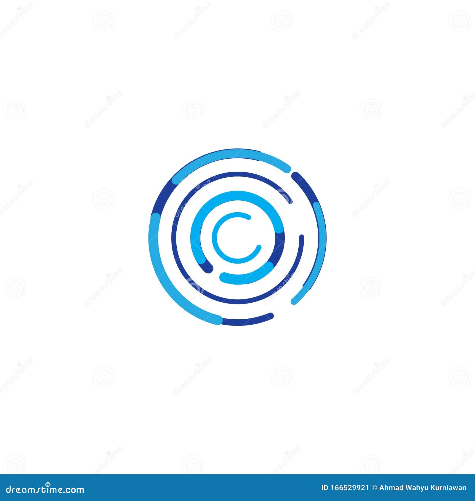 Circle line logo template stock vector. Illustration of isolated ...