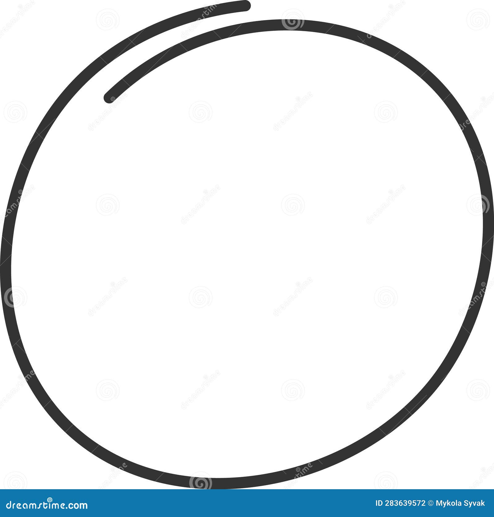 Circle Lined Doodle stock vector. Illustration of abstract - 283639572