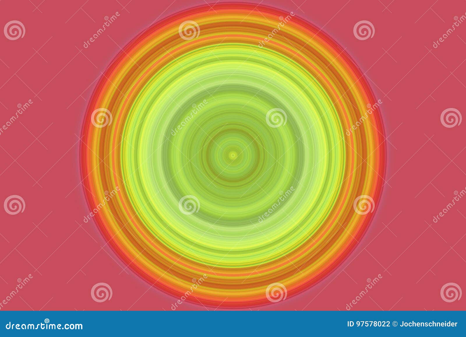 Circle, Lines in Green, Yellow Stock Illustration - Illustration of ...