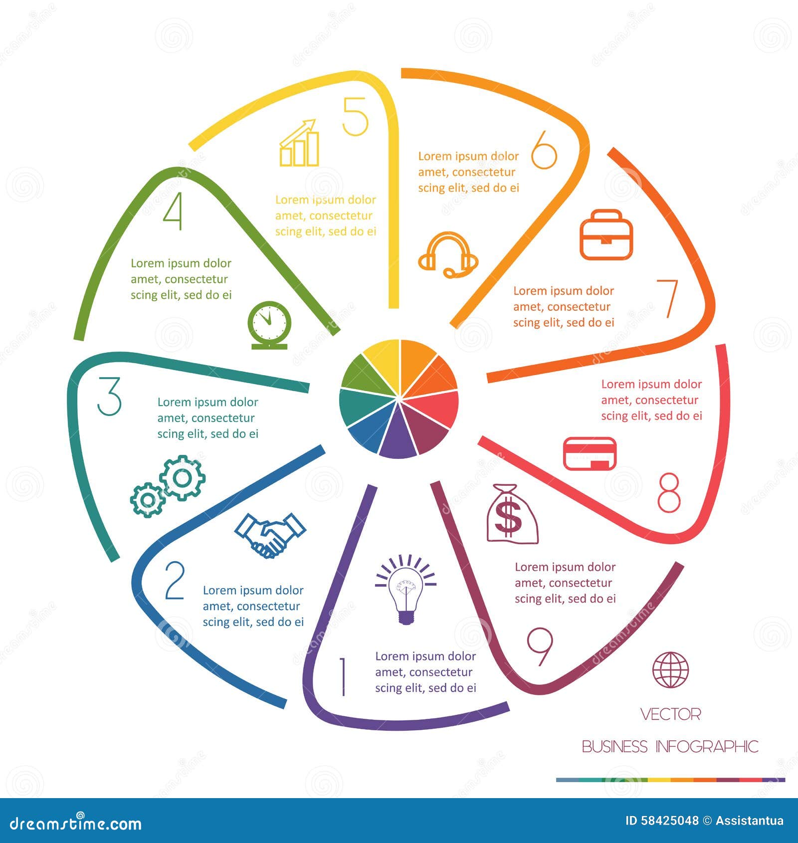Infographic Nine Trends New Normal Life Vector Illustration ...