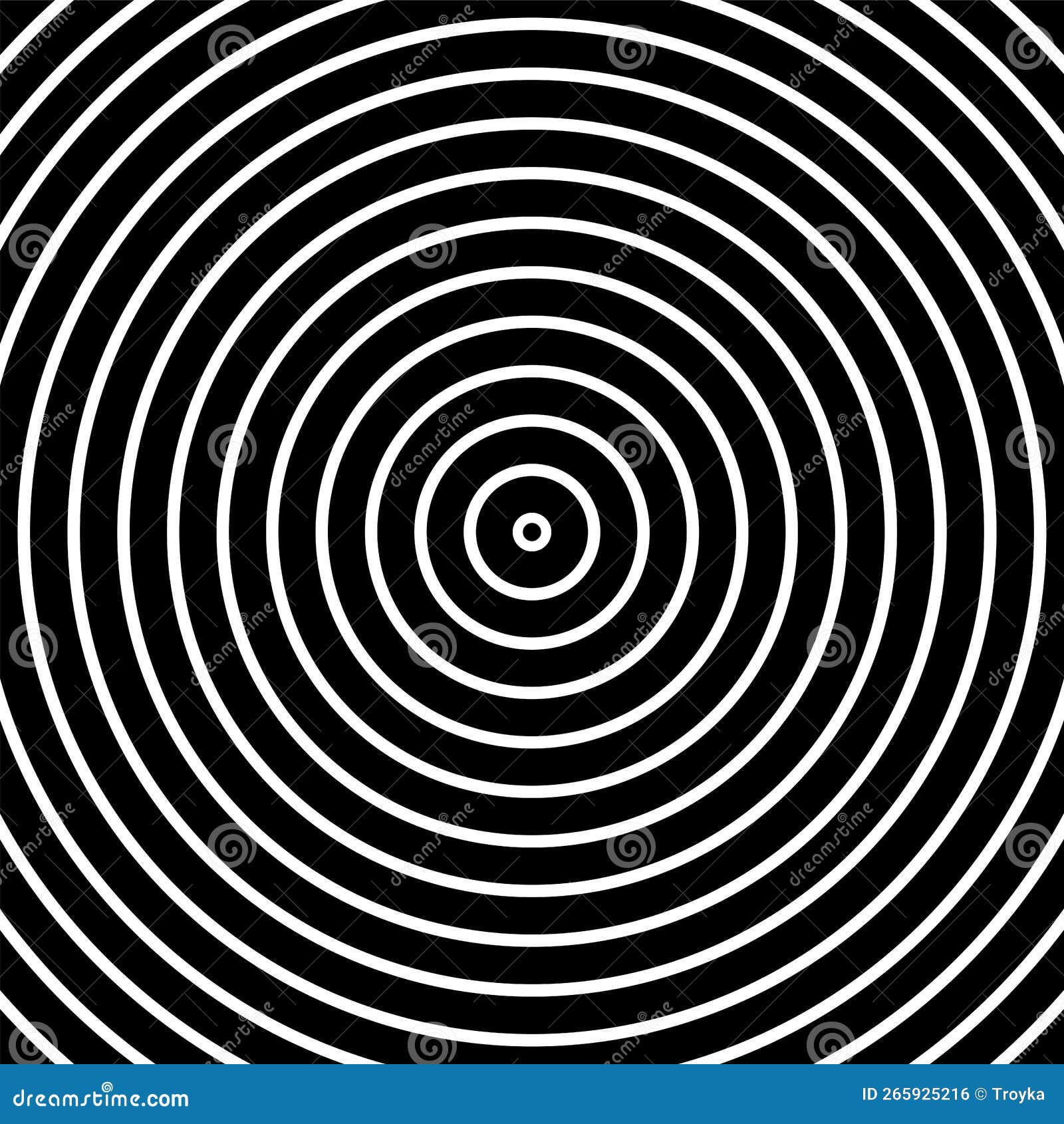 Circle Lines Pattern. Abstract Geometric Black and White Background ...