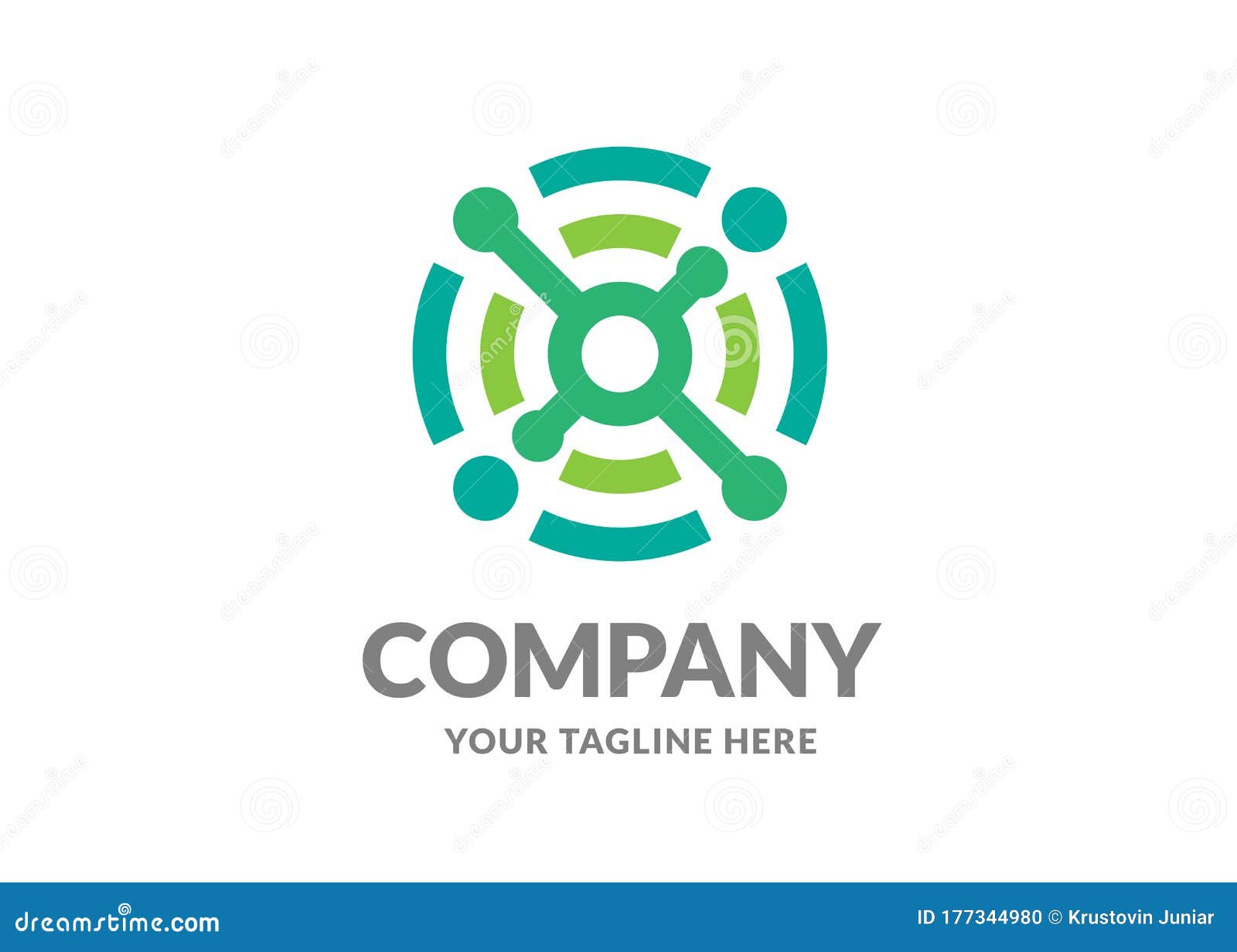 Circle Link Connected Technology Data Vector Stock Vector ...