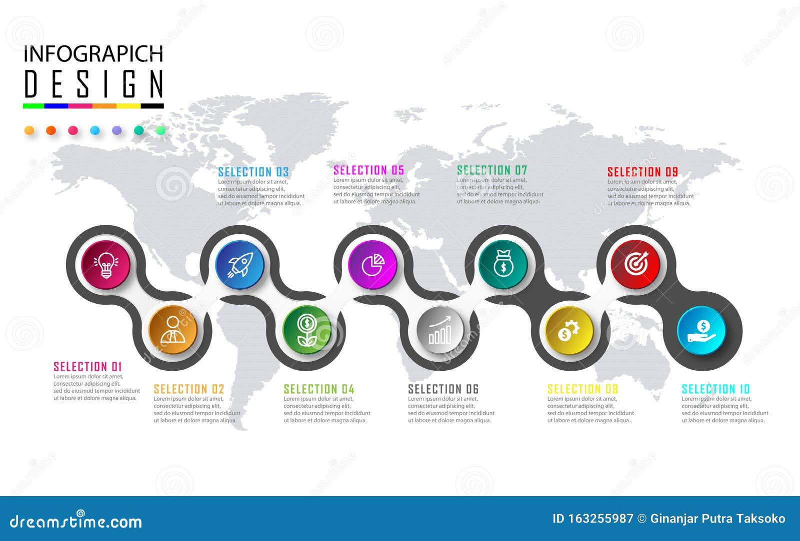Simple Infographic Map