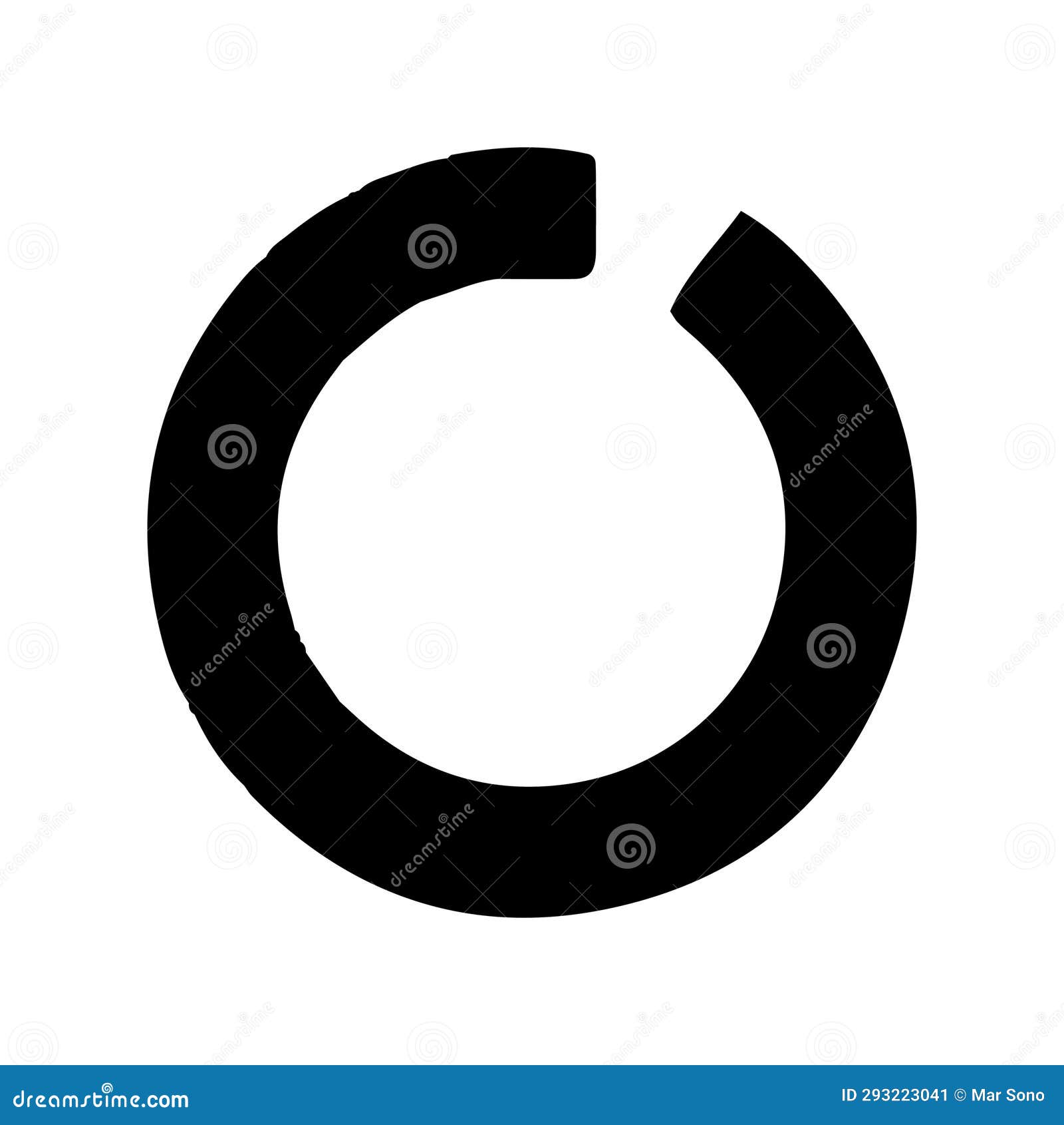 Circle Load Icon Element Logo Stock Vector - Illustration of recycle ...