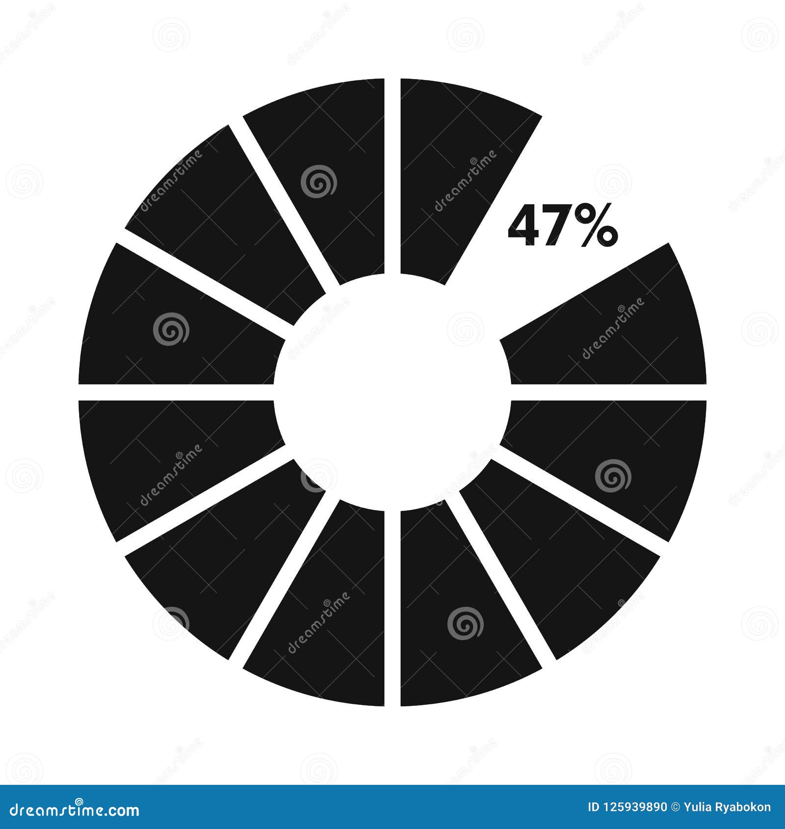 Circle Loading Icon, Simple Style Stock Illustration - Illustration of ...