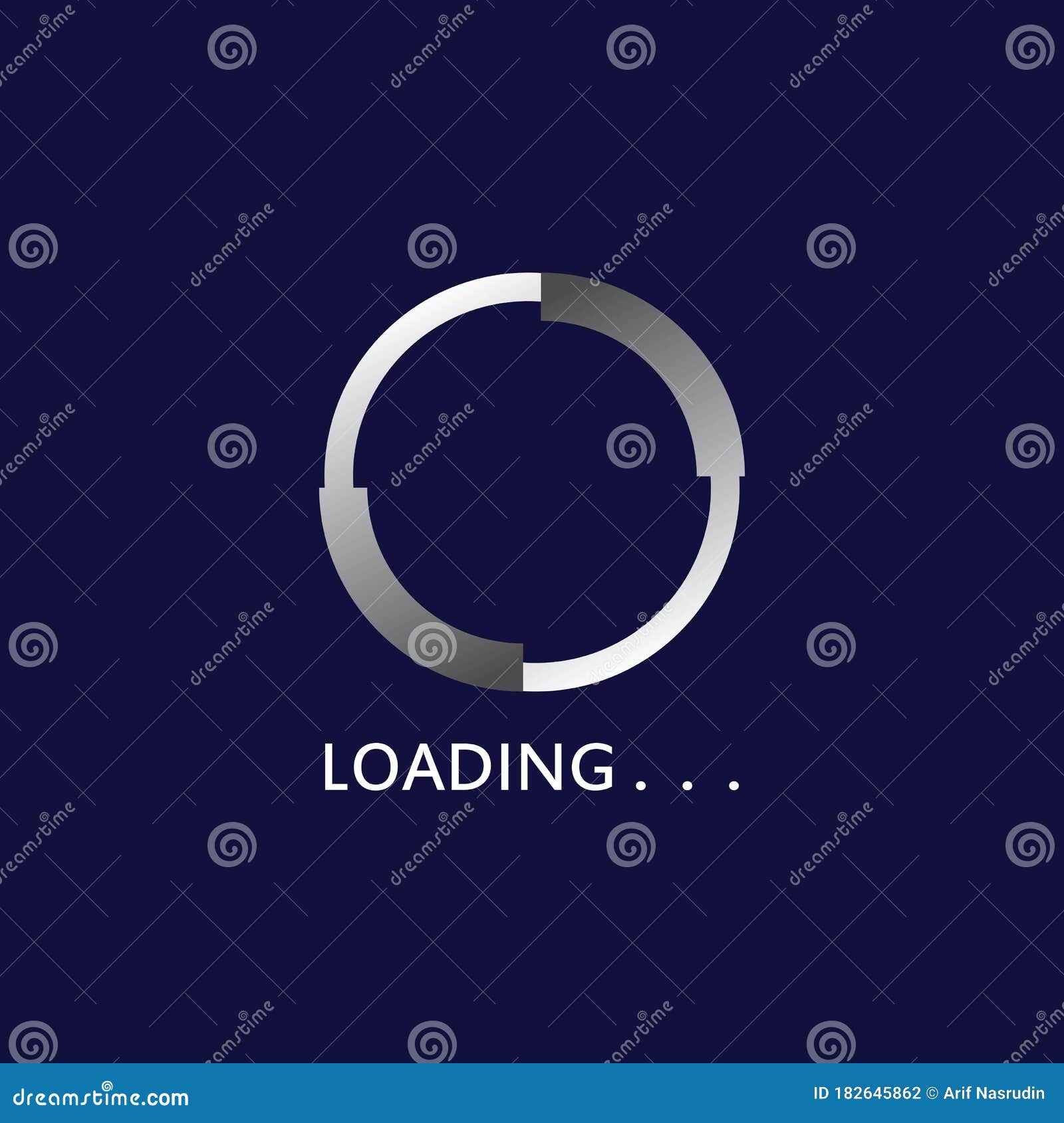 Circle Loading Logo Indicator Template Isolated Background Vector ...