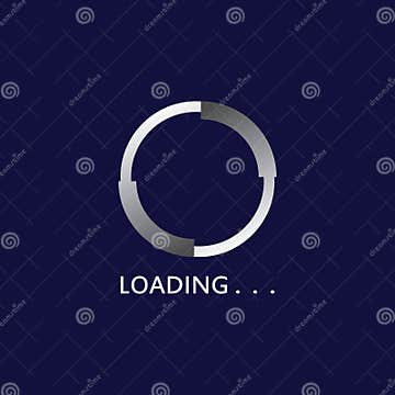 Circle Loading Logo Indicator Template Isolated Background Vector ...