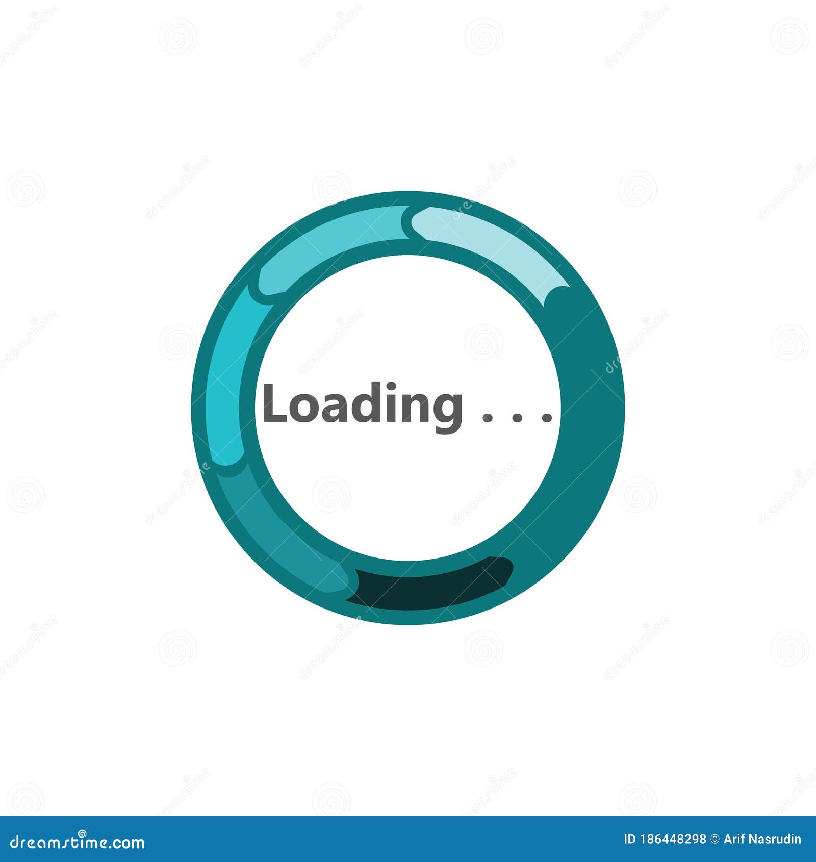 Buffering Circle Rainbow Colors Vector Illustration | CartoonDealer.com ...