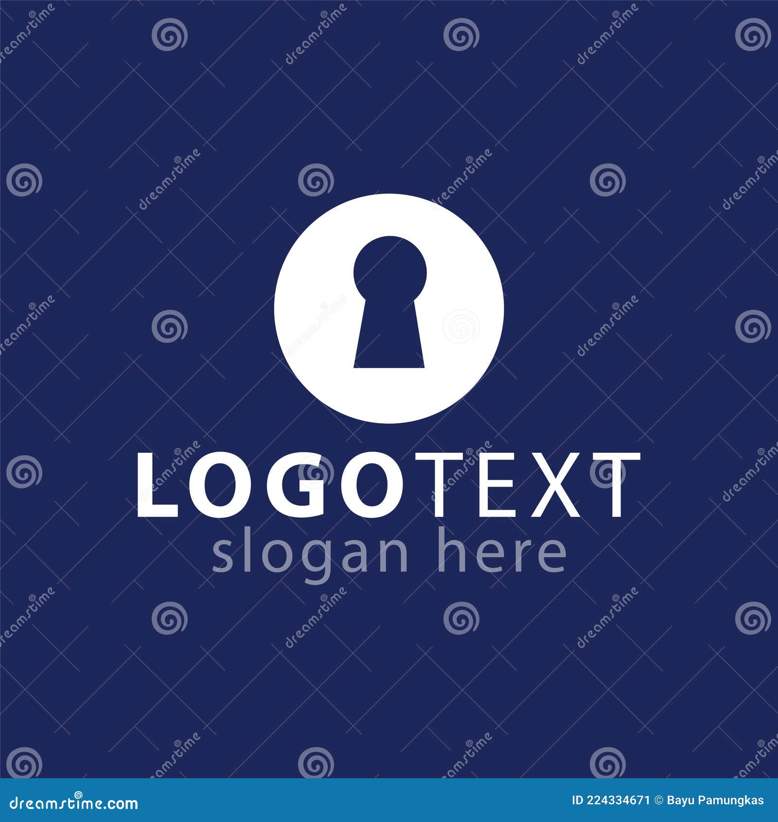 Circle Lock Abstract Logo Icon Template Stock Vector - Illustration of ...