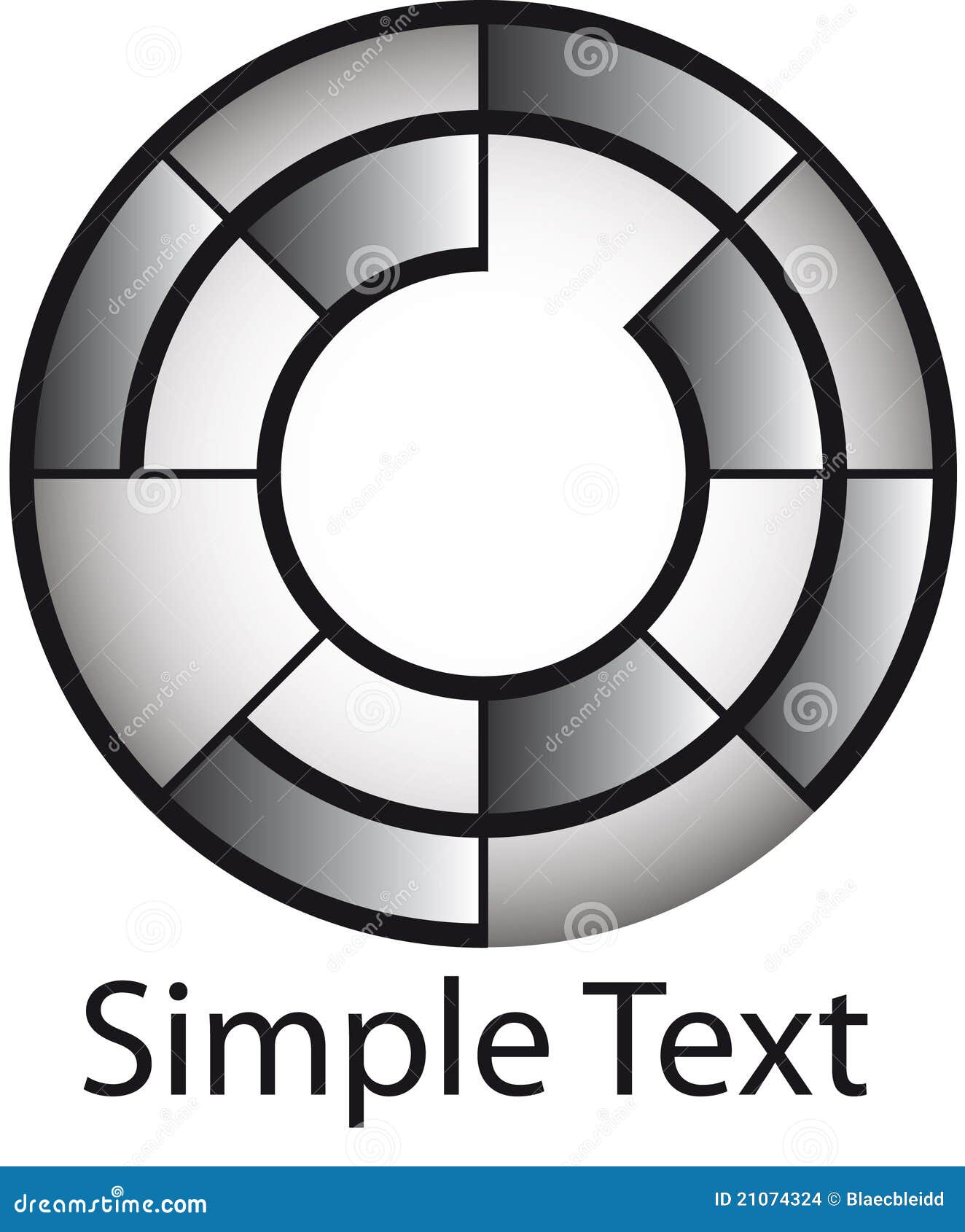 Circle Logo stock vector. Illustration of logo, separation - 21074324