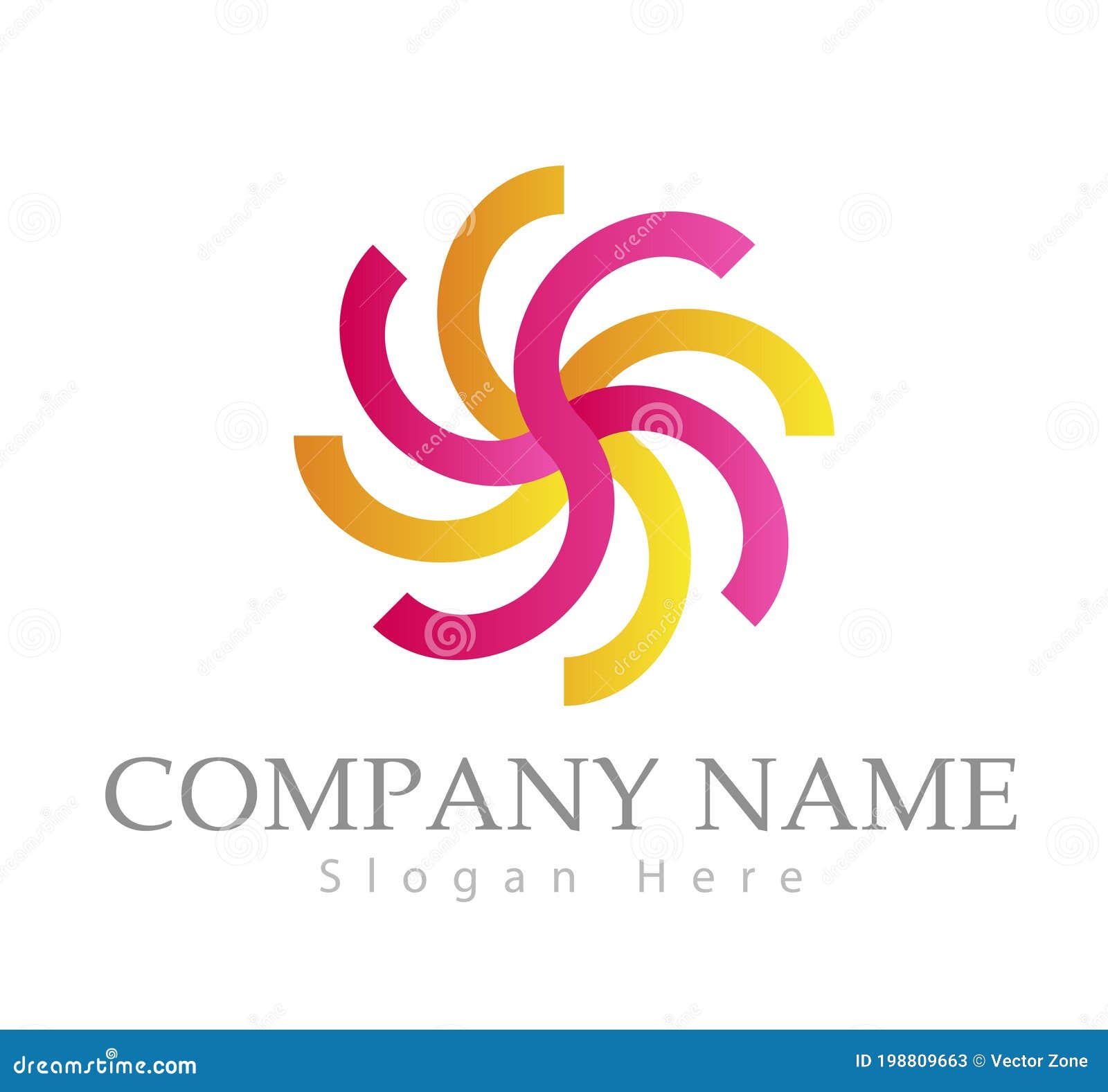 Circle Logo Design Concept Vector. Stock Vector - Illustration of ...