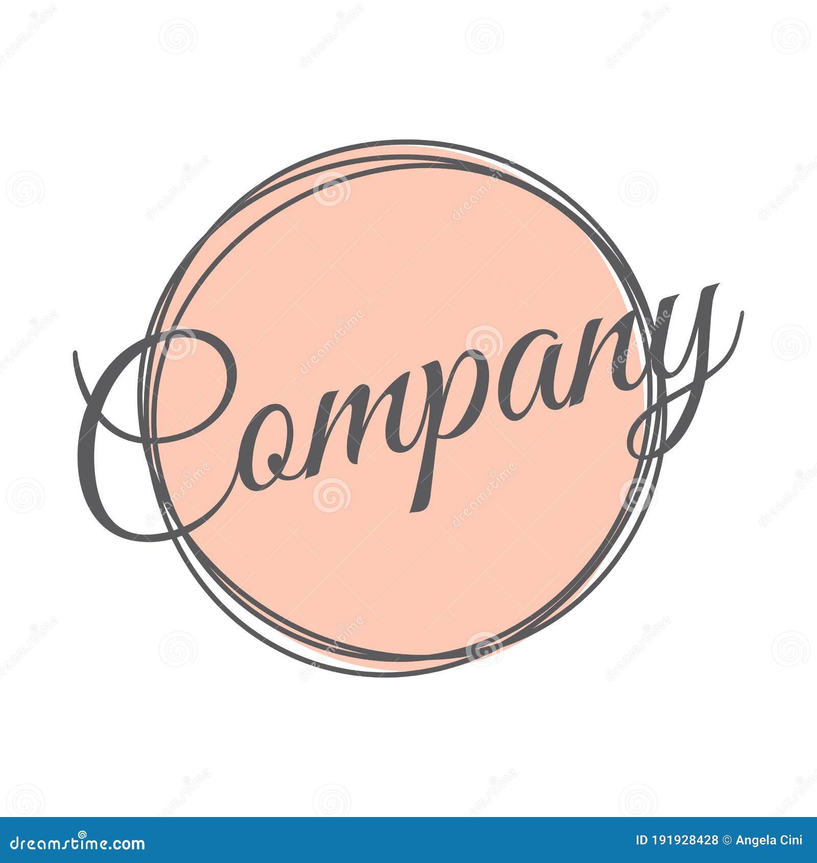 Circle Logo Design Template Stock Vector - Illustration of brush, type ...