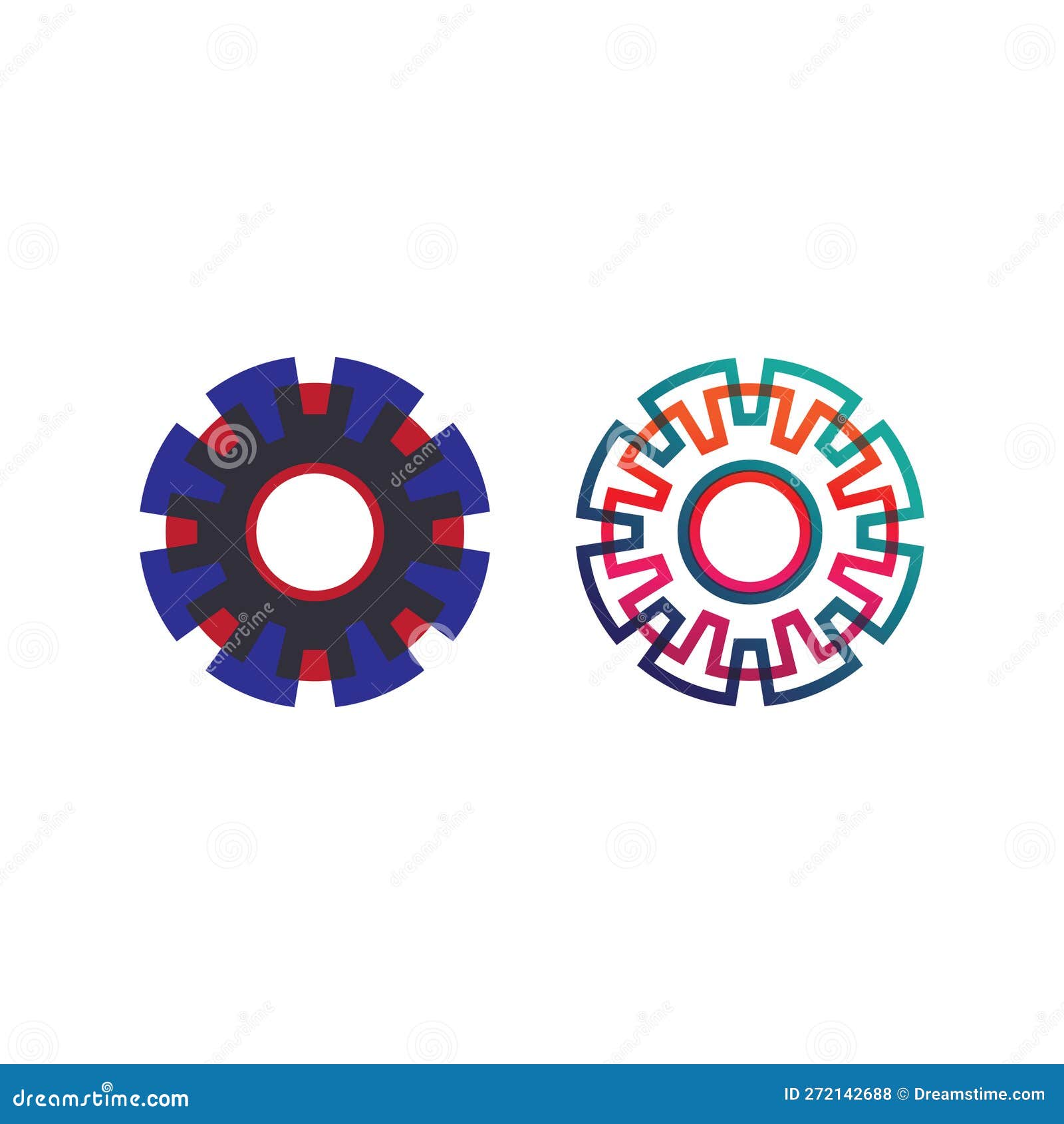 Circle Logo and Symbol Vector Icon Template App Stock Illustration ...