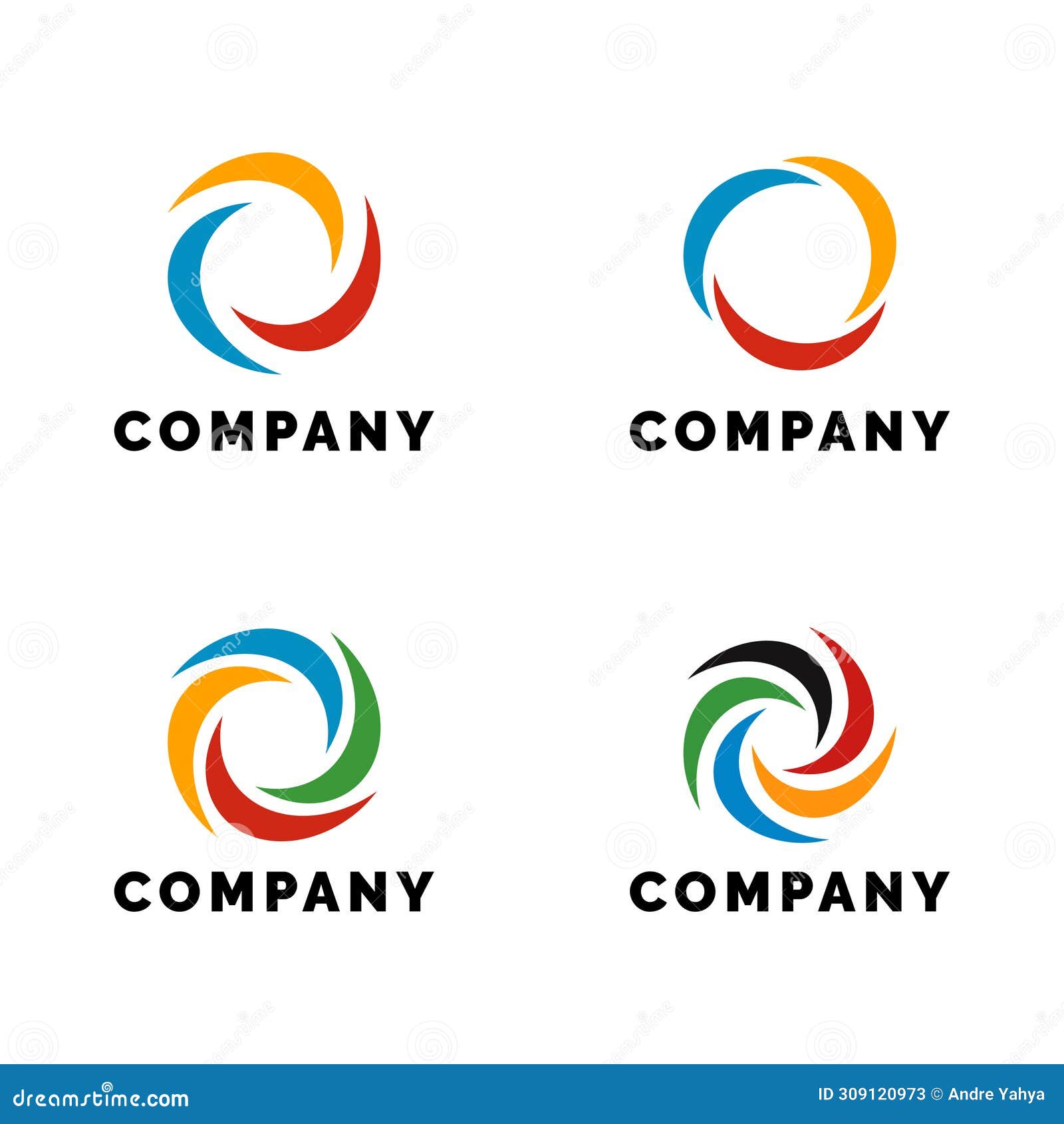 Circle Logo Template. Circular Icon Design. Stock Vector - Illustration ...