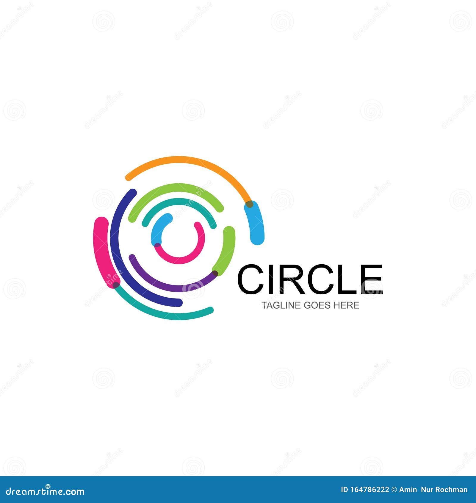 Circle Logo Template Vector Design Stock Illustration - Illustration of ...