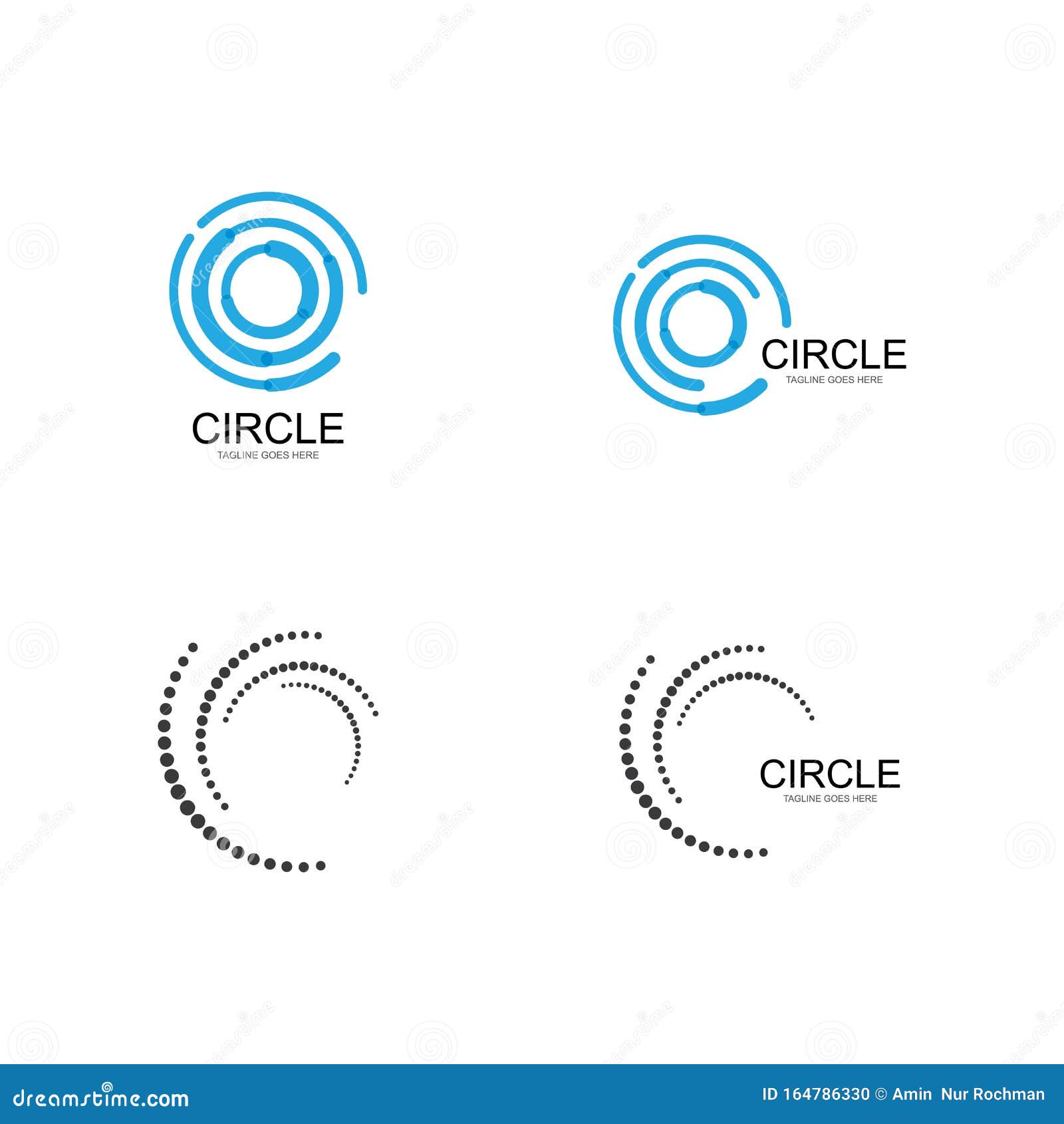 Circle Logo Template Vector Design Stock Illustration - Illustration of ...