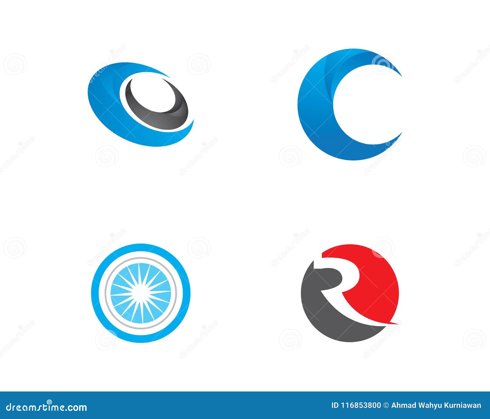 Circle logo template stock vector. Illustration of isolated - 116853800