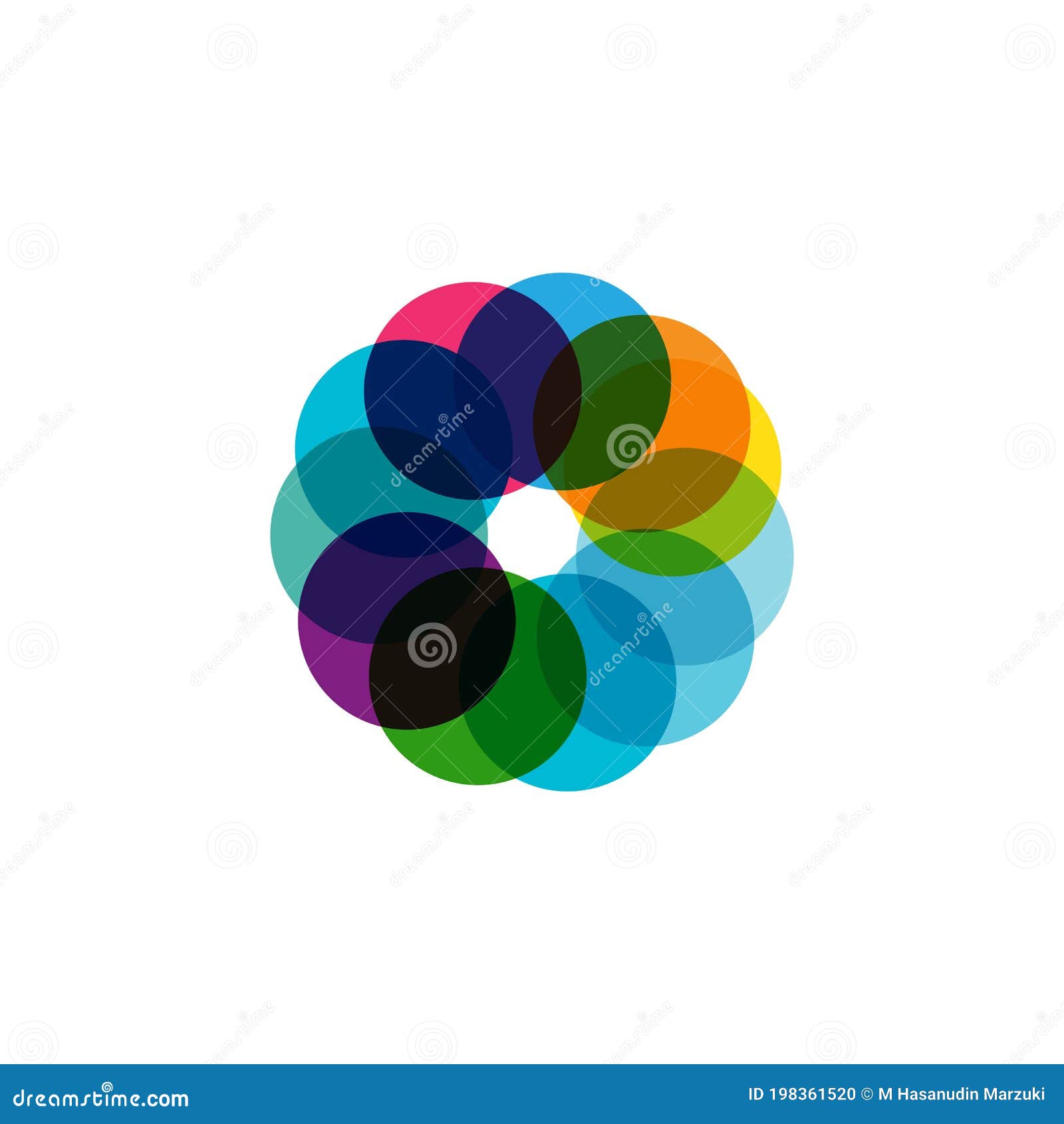 Circle logo vector stock illustration. Illustration of infinite - 198361520