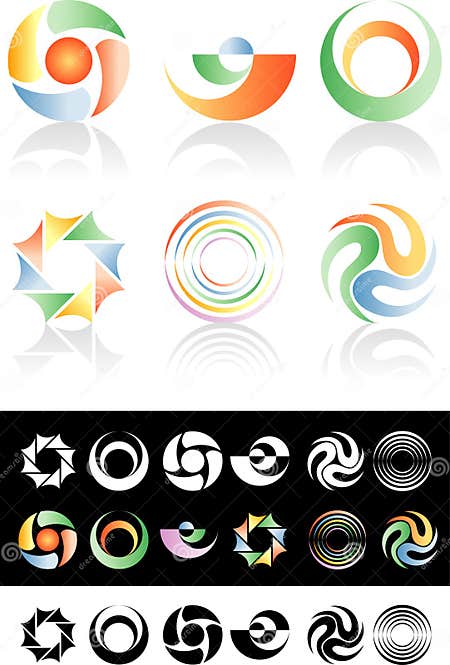 Circle logos stock vector. Illustration of card, layout - 6272511