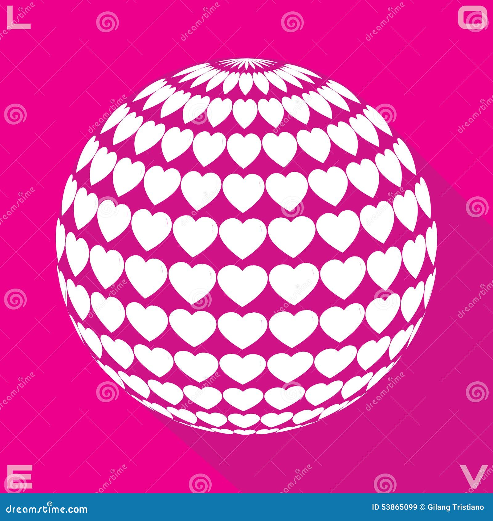 Circle of love stock vector. Illustration of holiday - 53865099