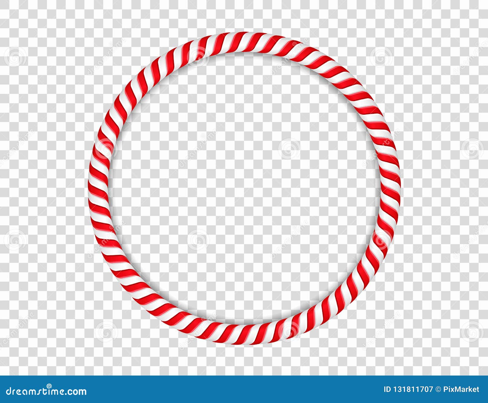 Candy Cane Circle stock vector. Illustration of circle - 131811707