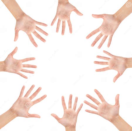 Circle made of hands stock image. Image of creativity - 24608793